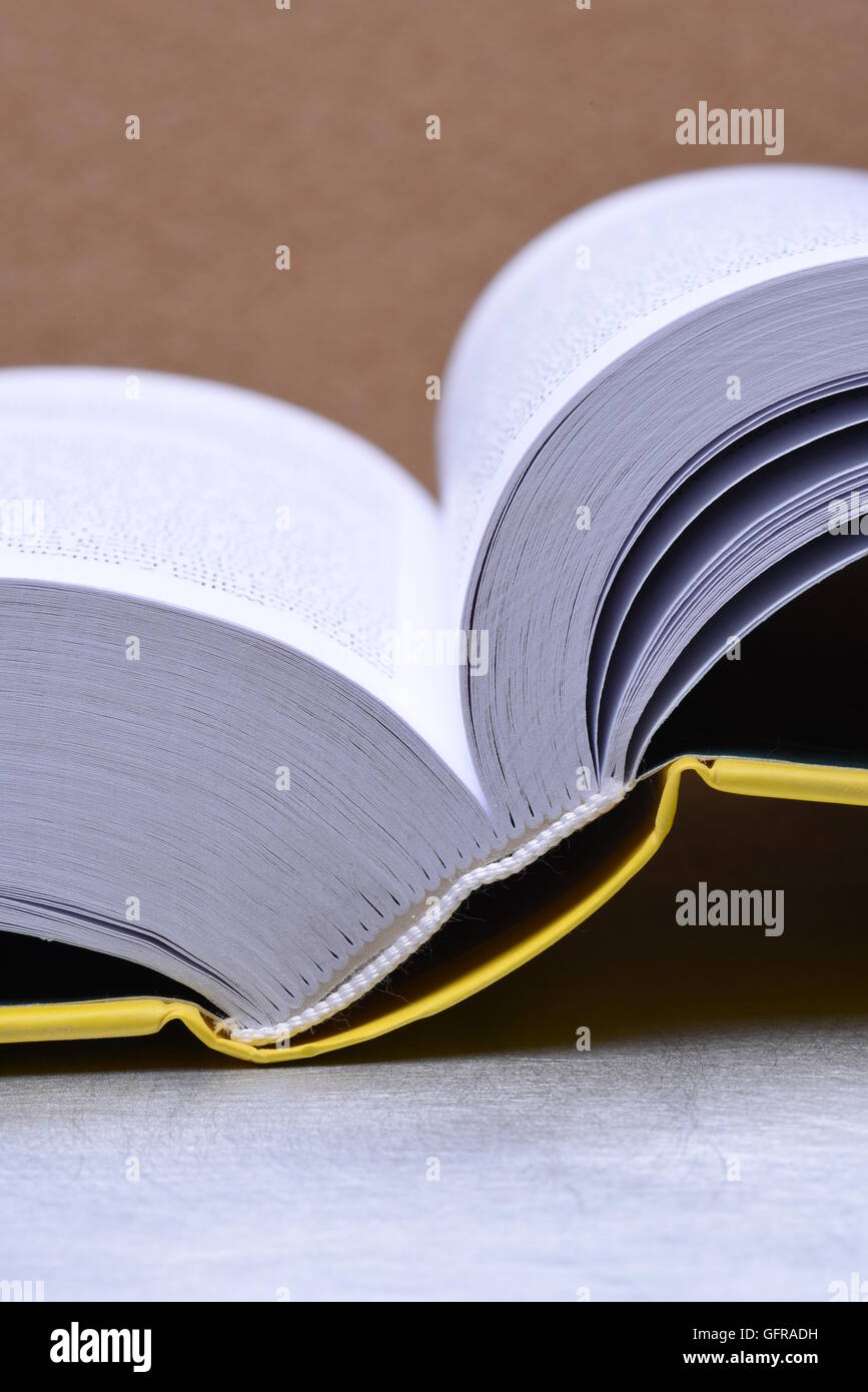 Open book closeup concept Stock Photo - Alamy