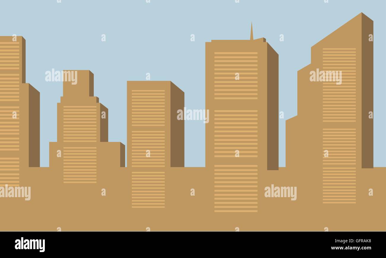Silhouette of big building Stock Vector Image & Art - Alamy