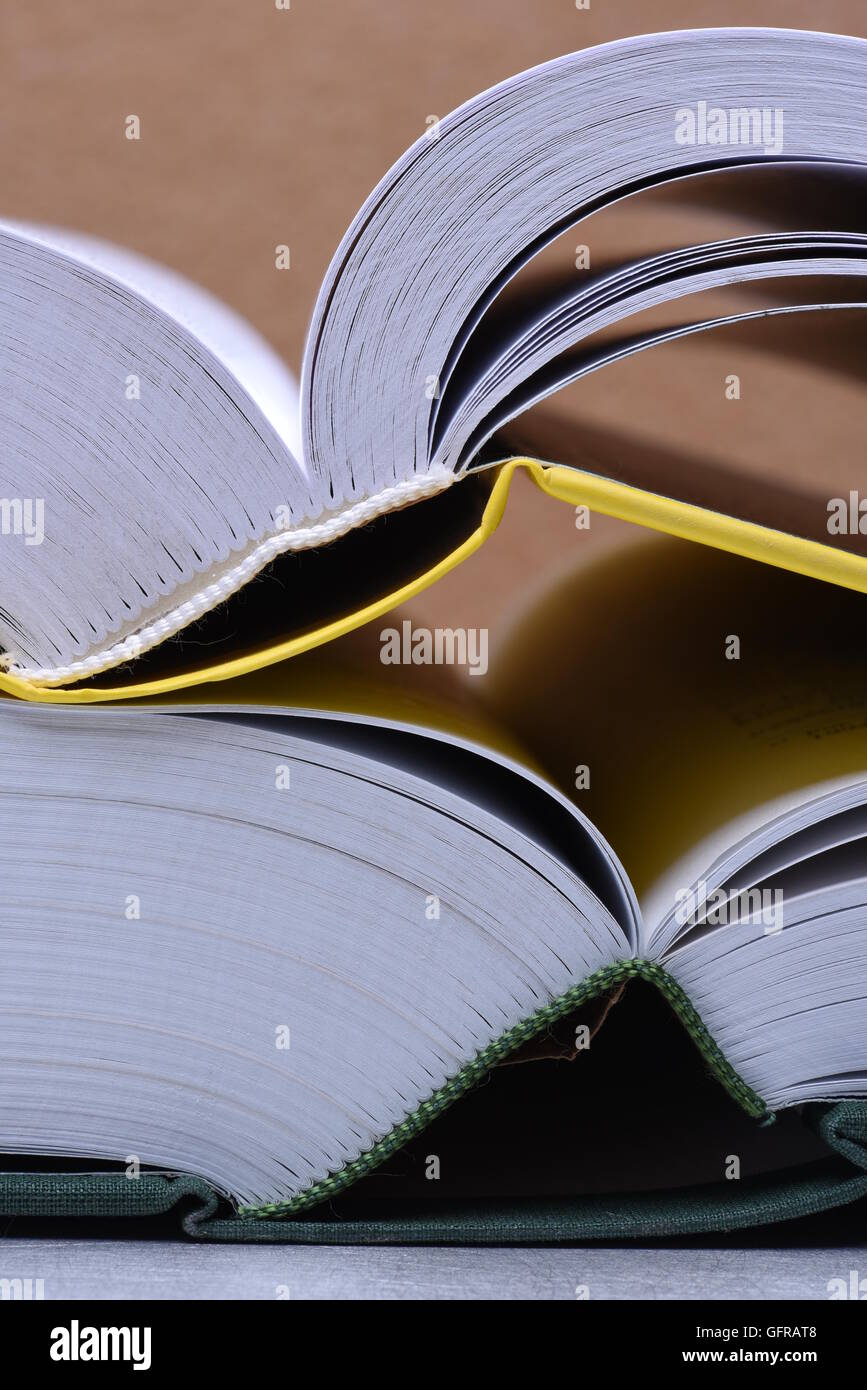 Open book closeup concept Stock Photo - Alamy