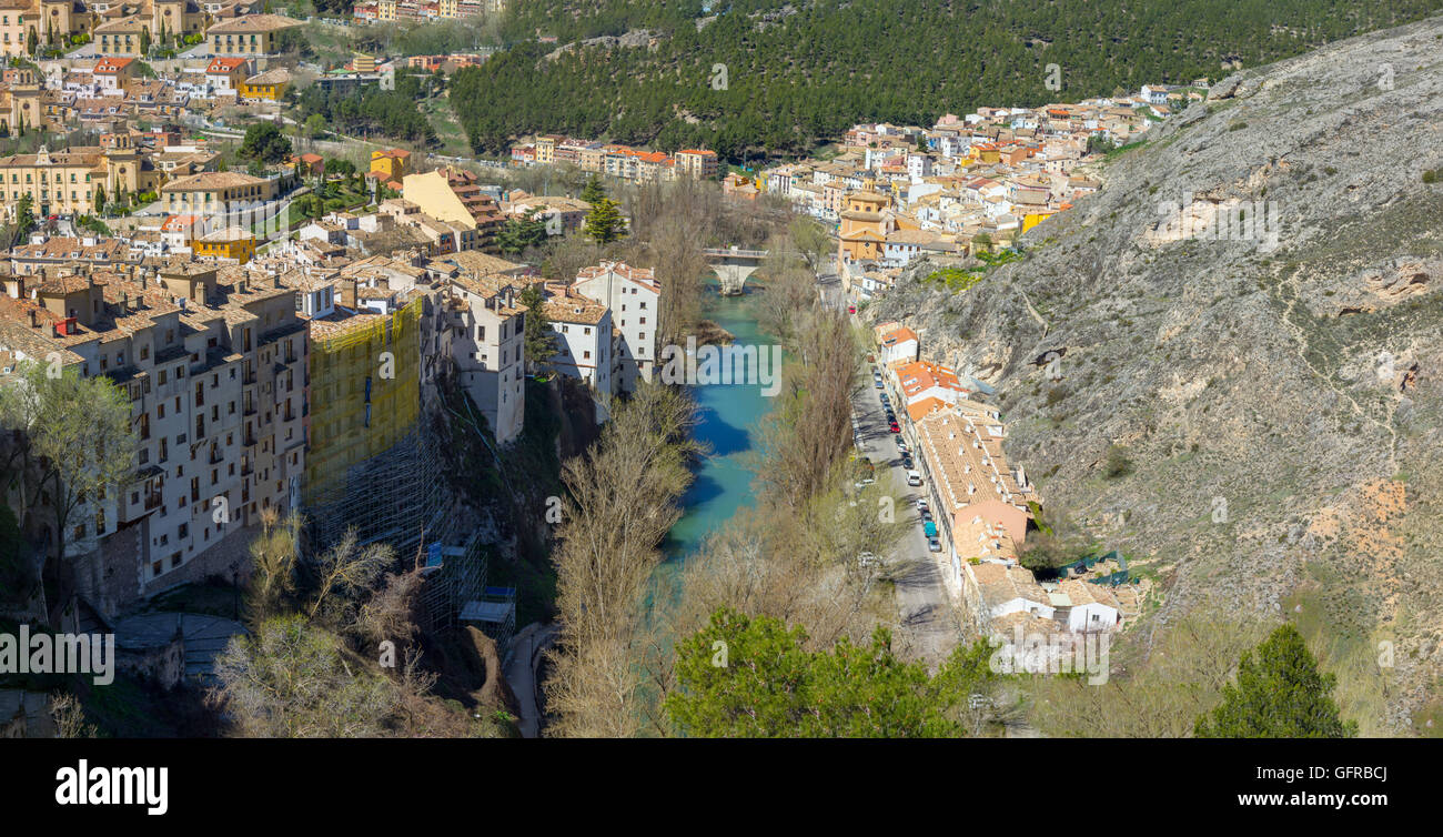 Aerial view of the monumental city of Cuenca, Spain Stock Photo - Alamy