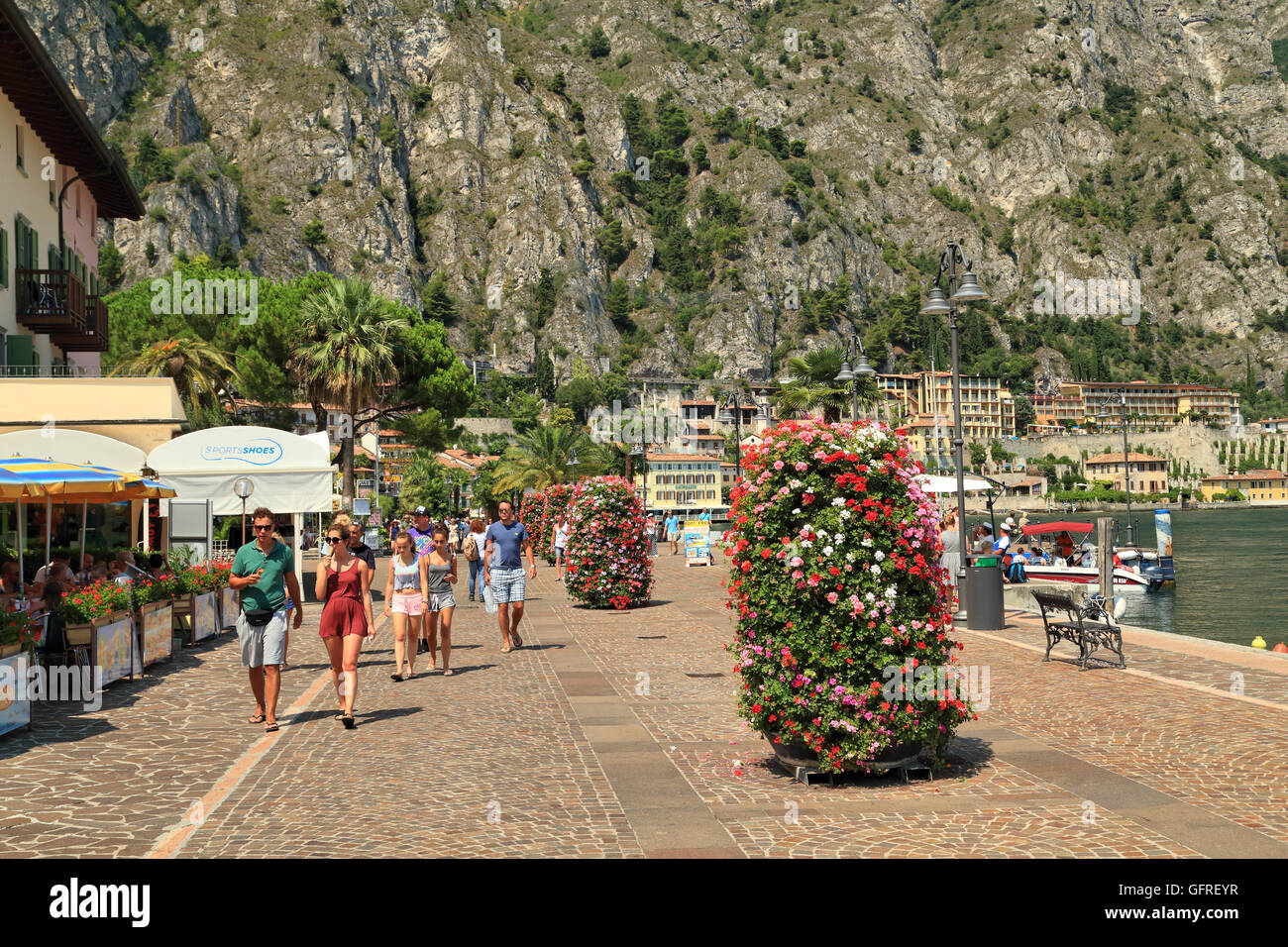 Limone sul Garda, Lake Garda, Lago di Garda, Gardasee, Italy Stock ...