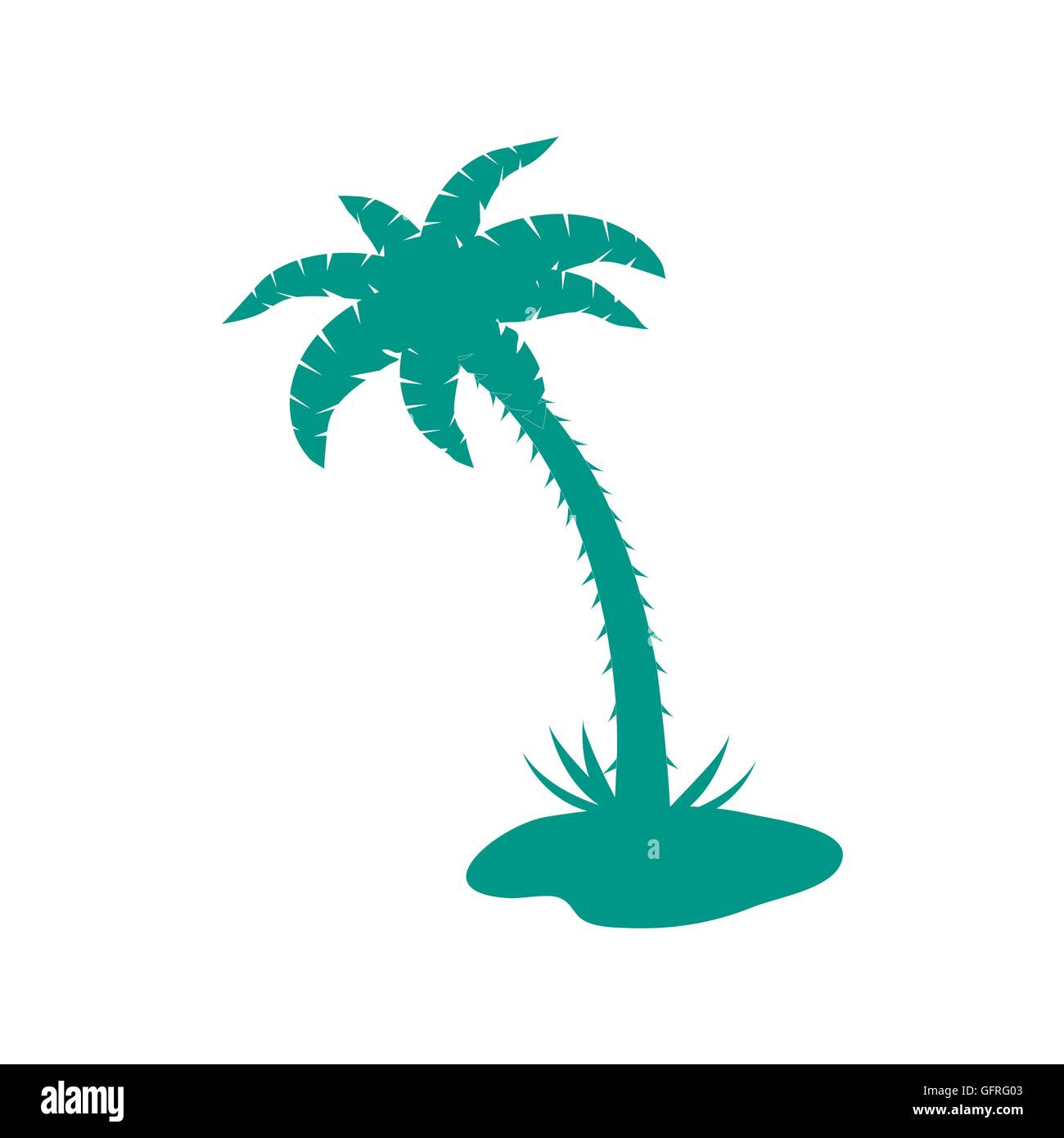Stylized icon of palm tree Stock Vector Image & Art - Alamy