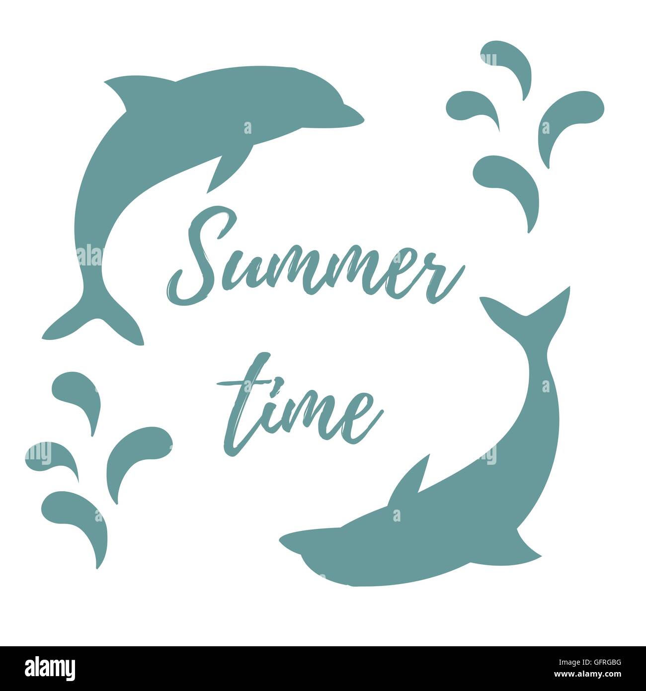 Dolphin friendly label Stock Vector Images - Alamy