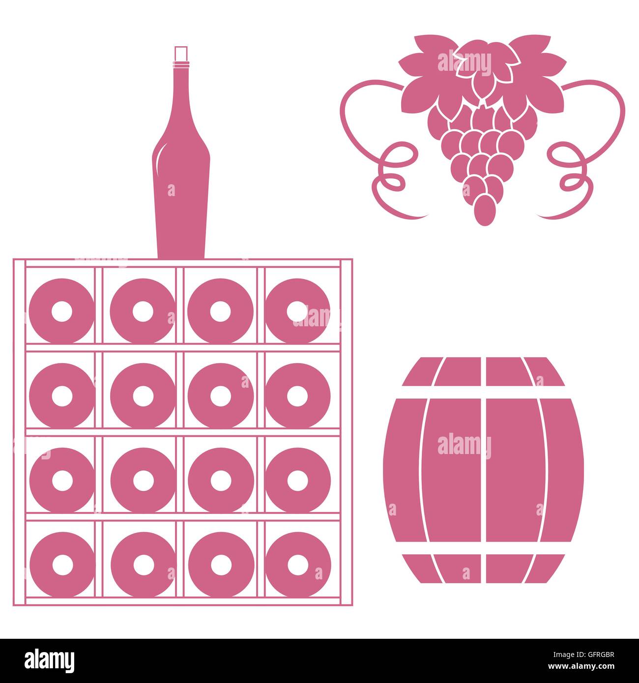 Shelf bottle label wine Stock Vector Images - Alamy