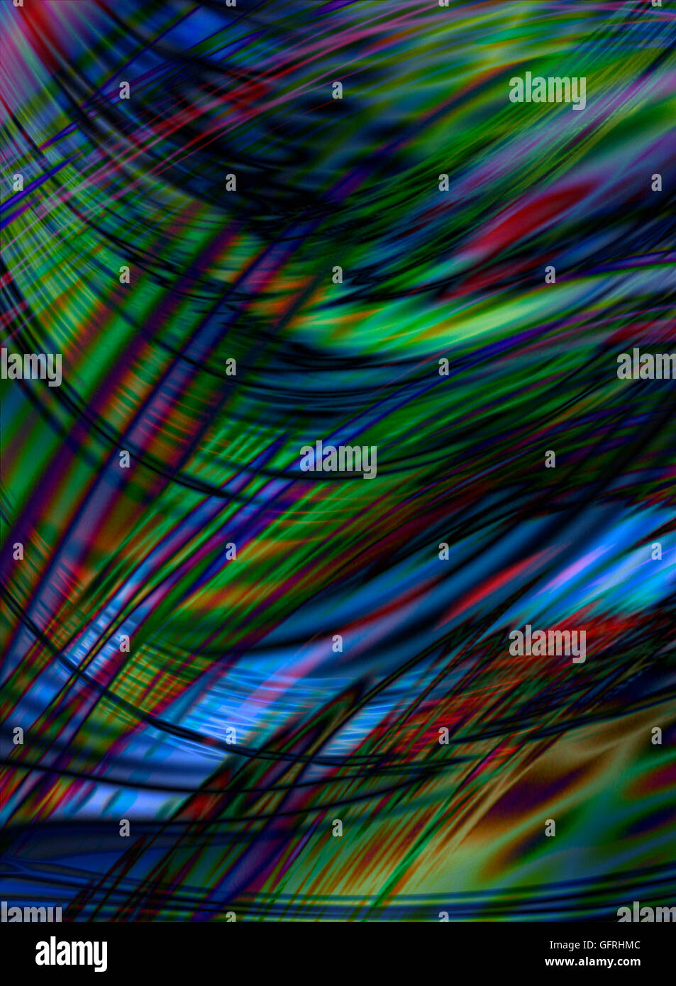 Green blue spotted background with randomly directed colored stripes ...