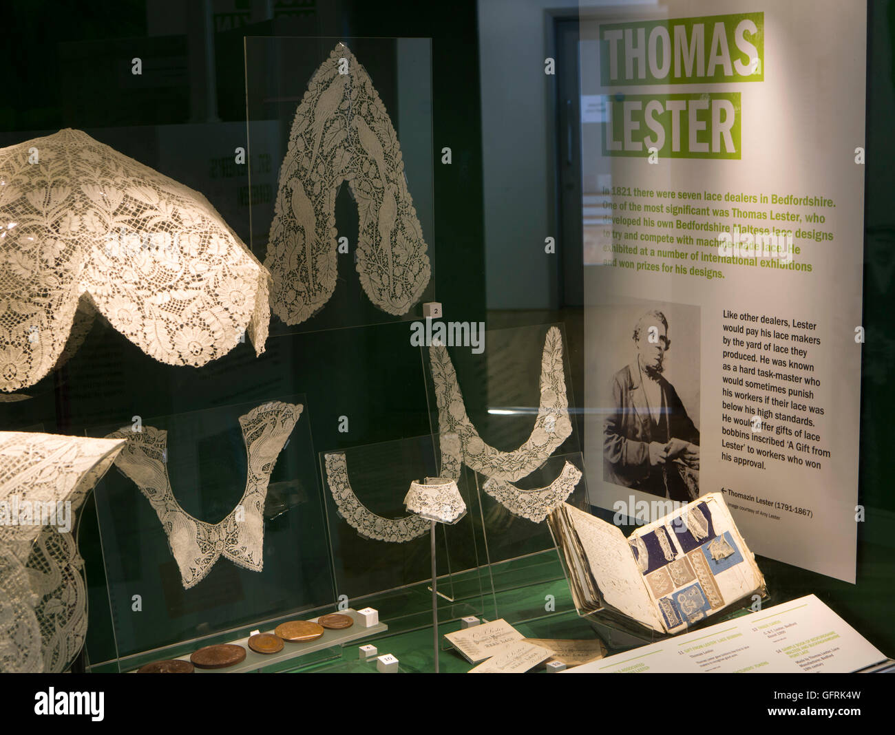 UK, England, Bedfordshire, Bedford, The Higgins museum, Thomas Lester ...