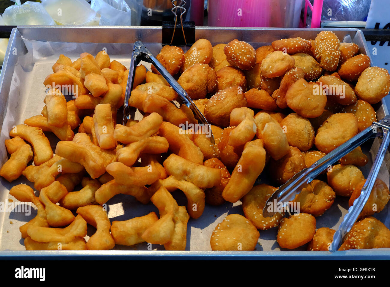 Deep fried dough sticks ,breakfast thai style Stock Photo - Alamy