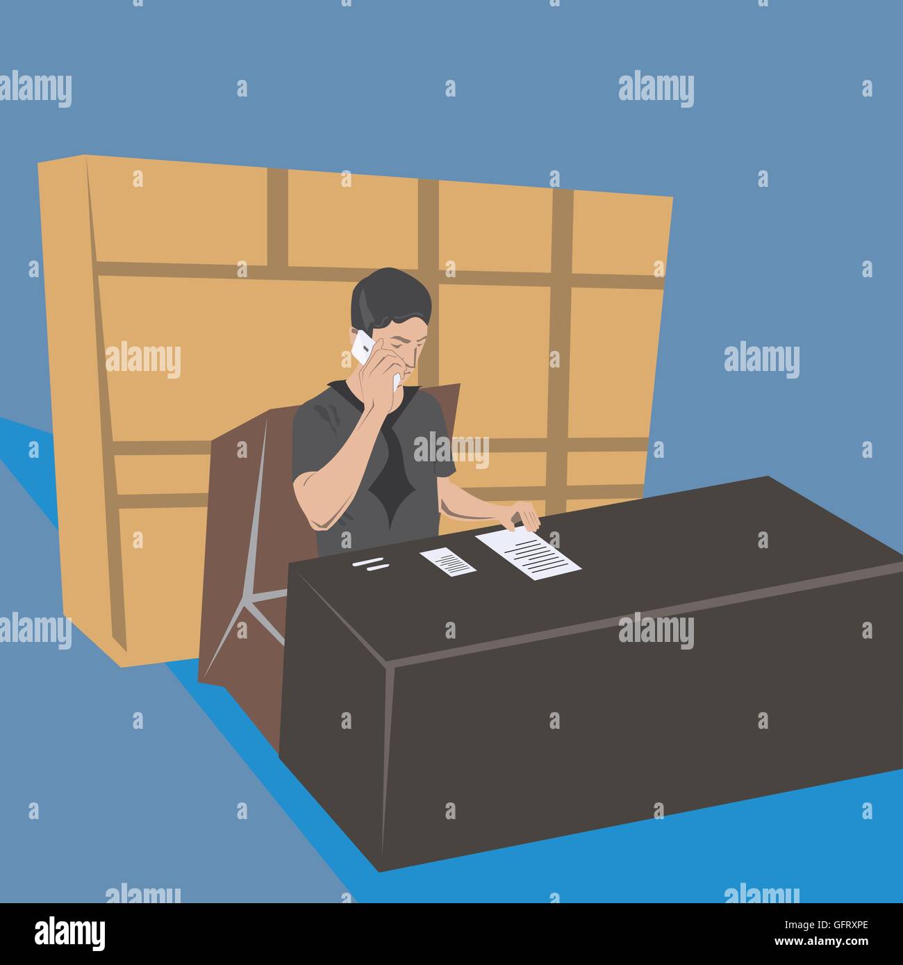 Man calling Stock Vector Images - Alamy
