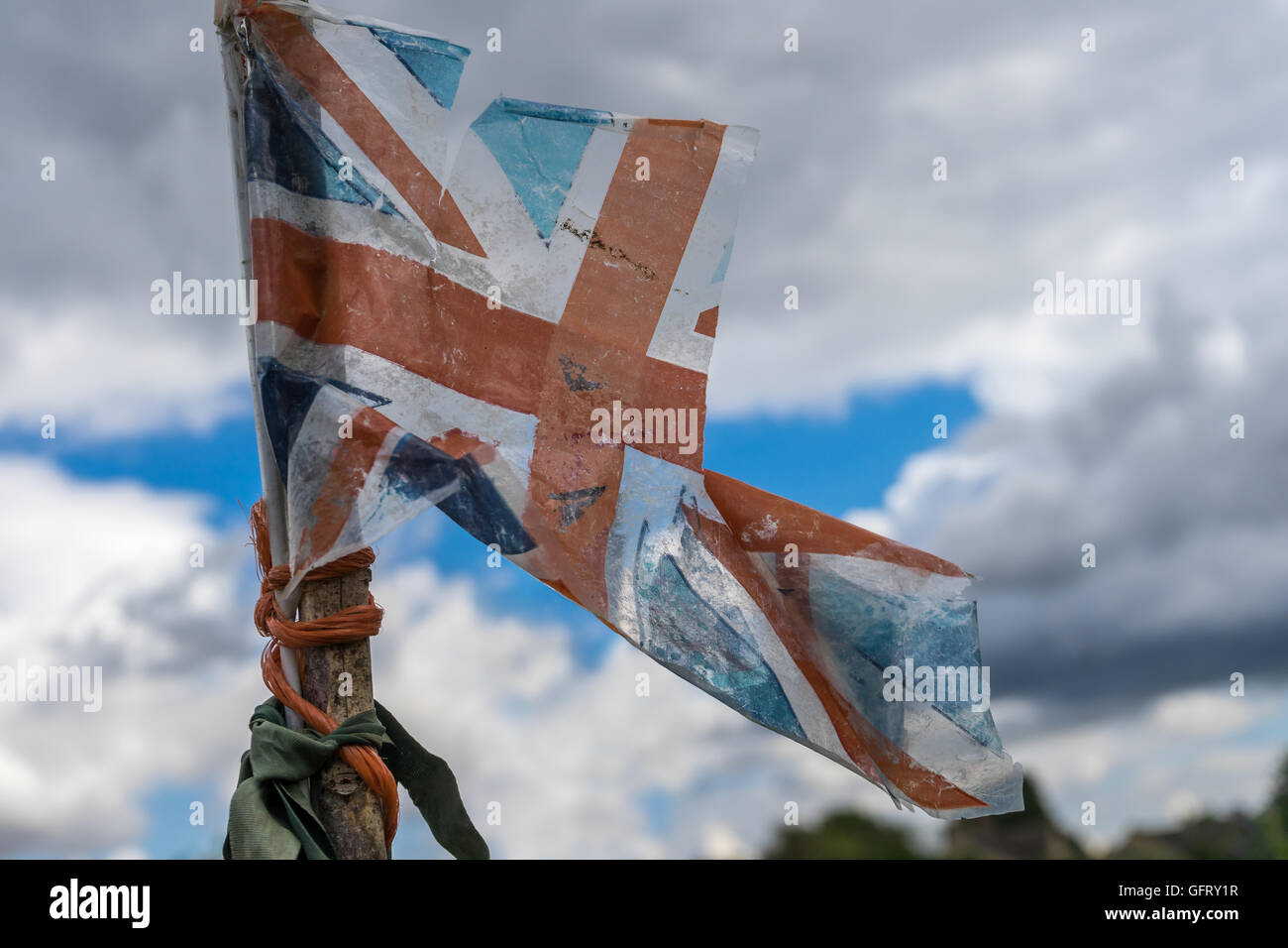 Faded union jack flag hi-res stock photography and images - Alamy