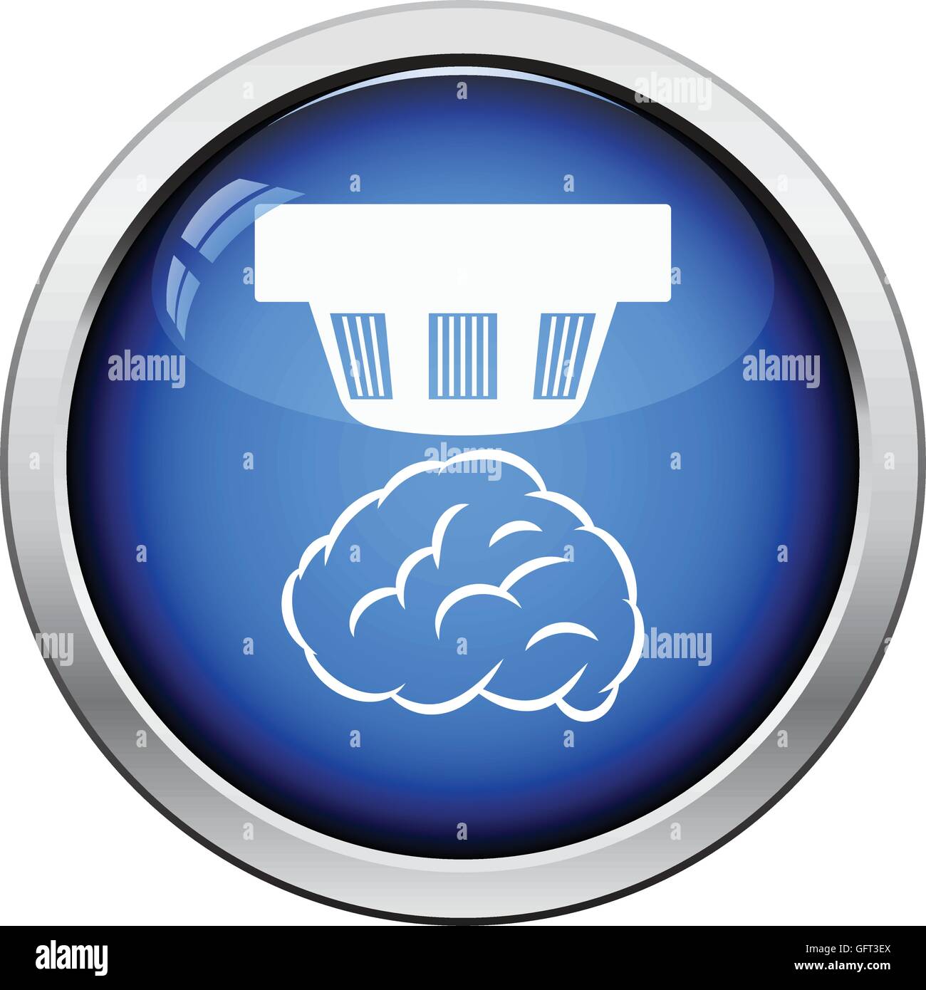 Monoxide smoke detector icon Stock Vector Images - Alamy