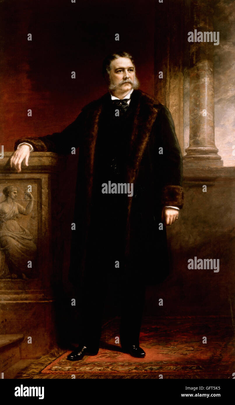 Daniel Huntington - Chester Alan Arthur Stock Photo - Alamy