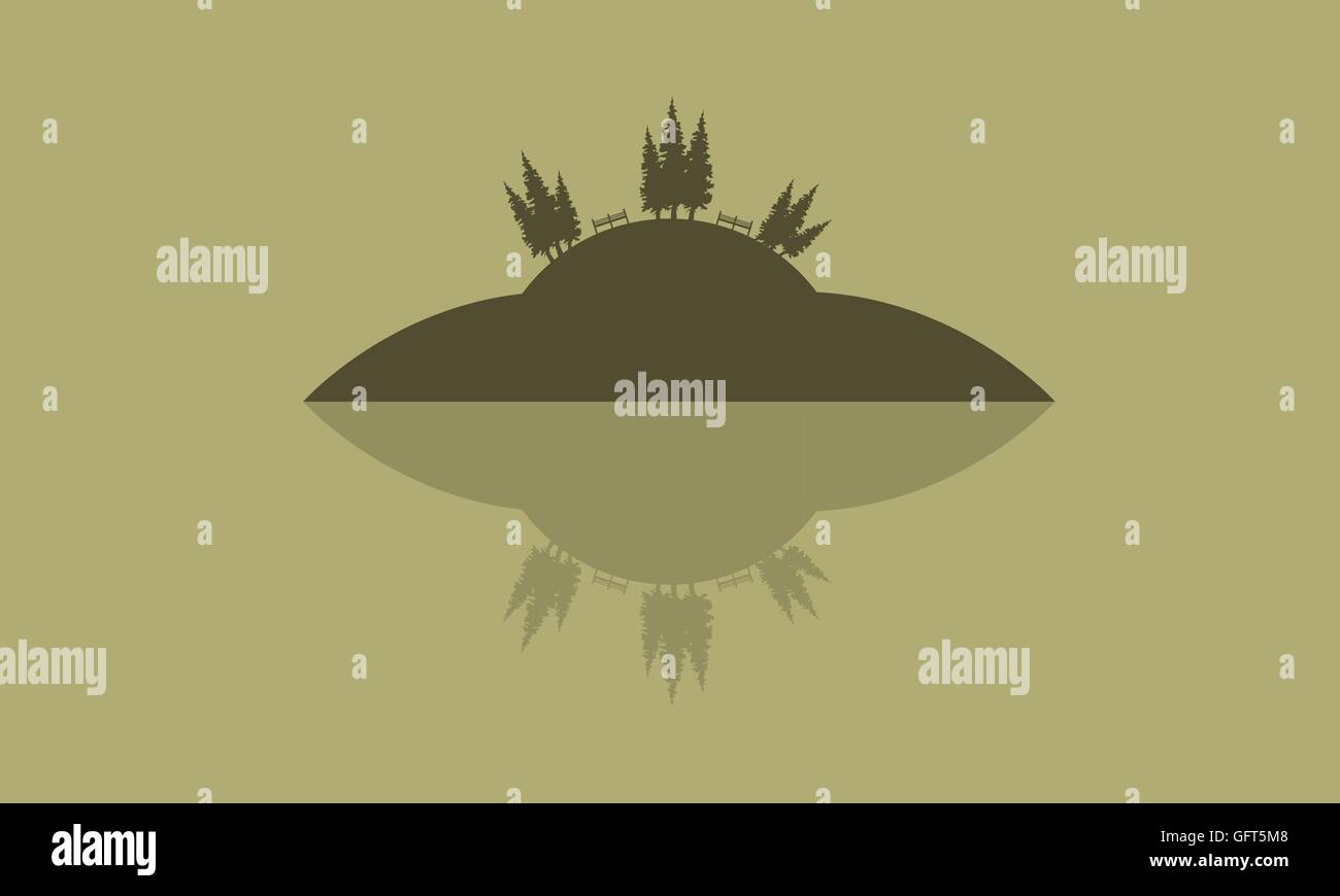 Silhouette of cute hills Stock Vector Image & Art - Alamy