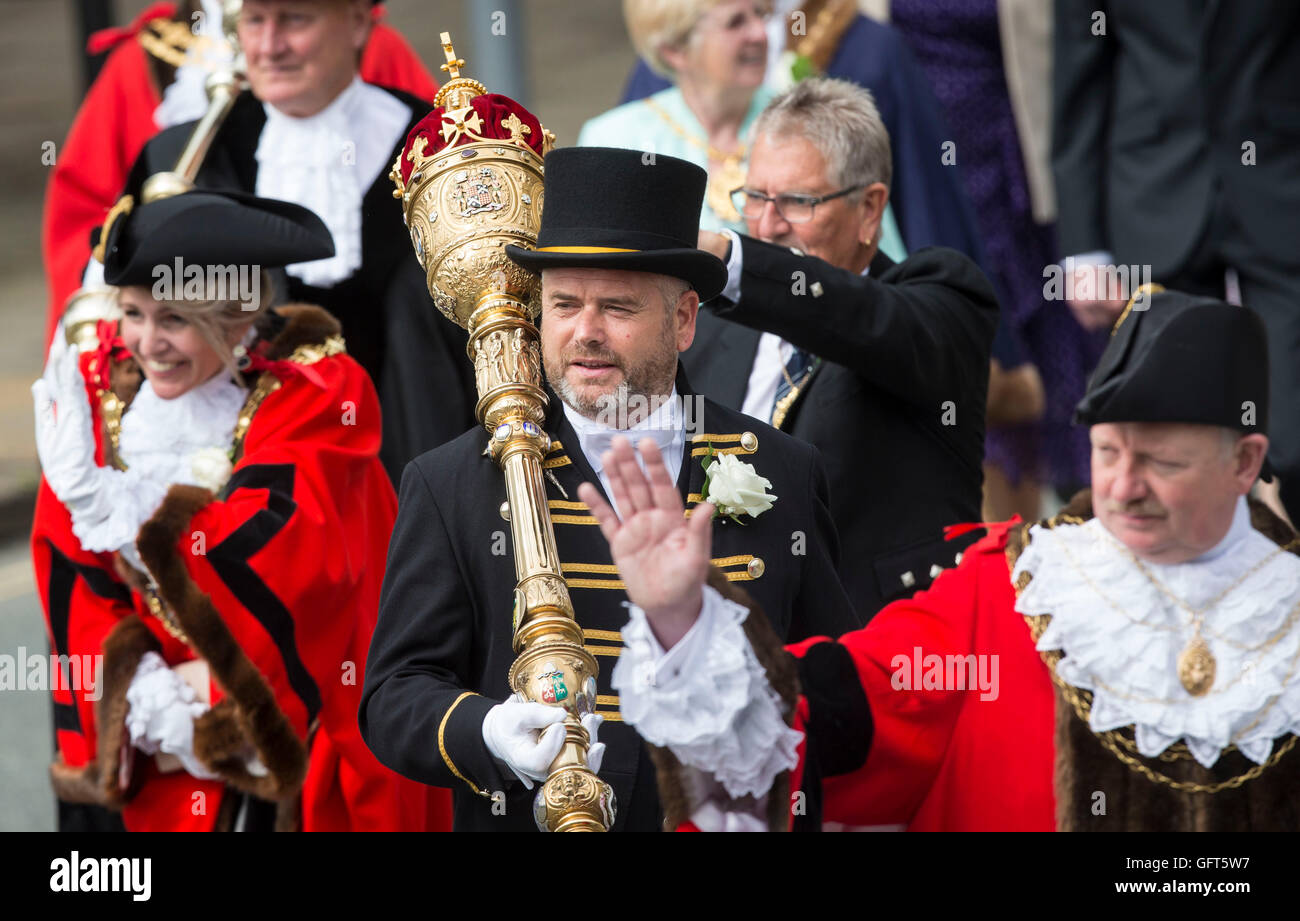 A parade of Lord Mayors, Mayors and other Civic Heads from across ...