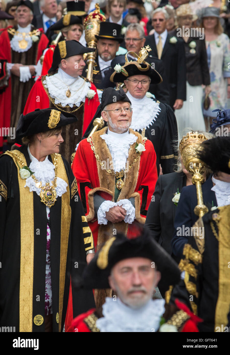 A parade of Lord Mayors, Mayors and other Civic Heads from across ...
