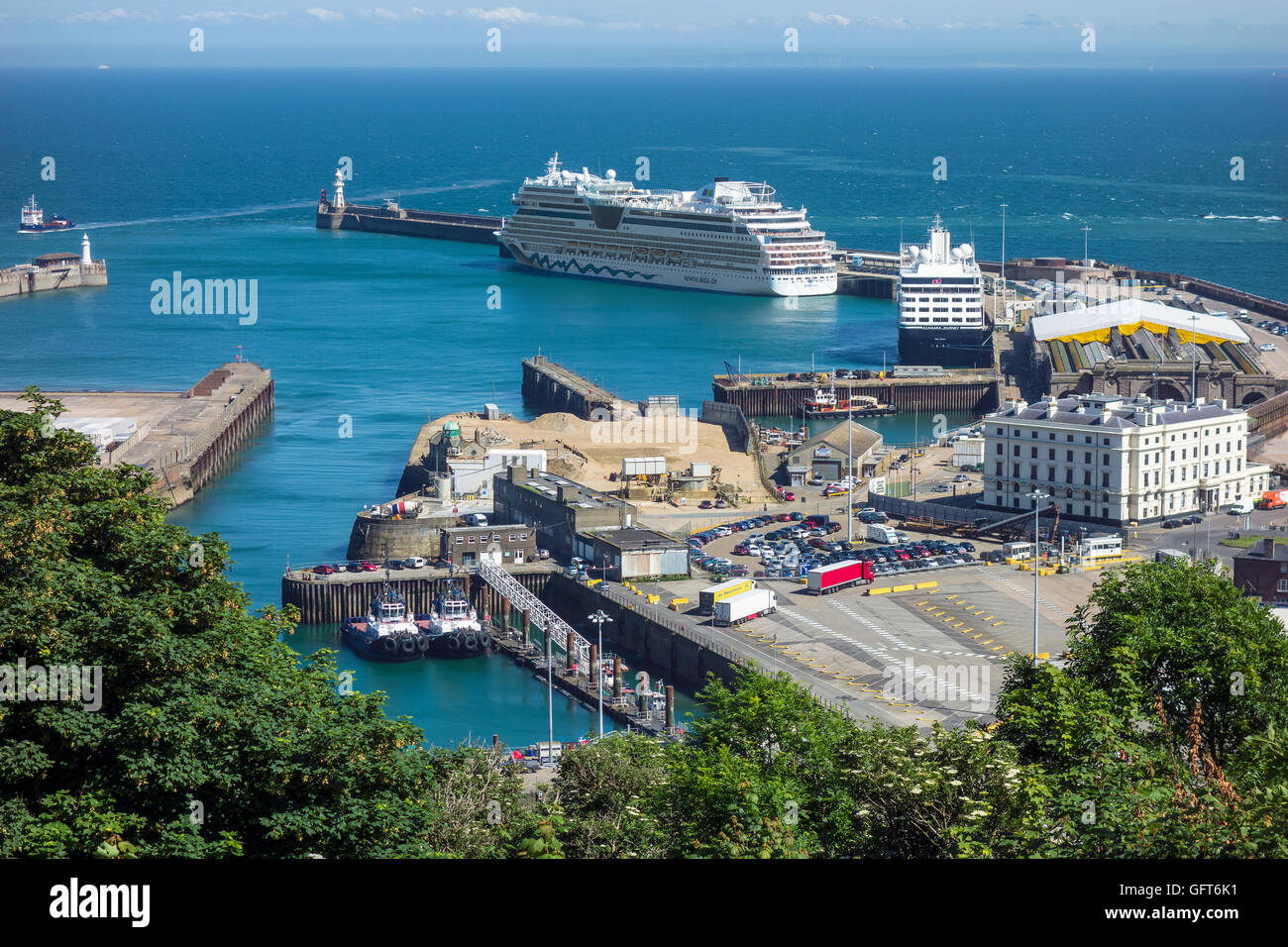 Dover Cruise Terminal Western Docks Dover Kent England UK Cruise Ship ...