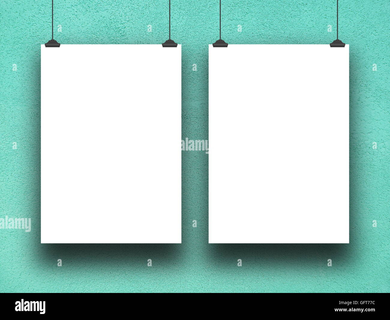 Blank frame against aqua hi-res stock photography and images - Alamy