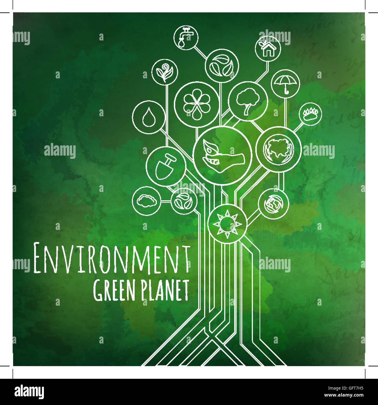 Ecology Infographic. Environment, Green Planet Stock Vector Image & Art ...