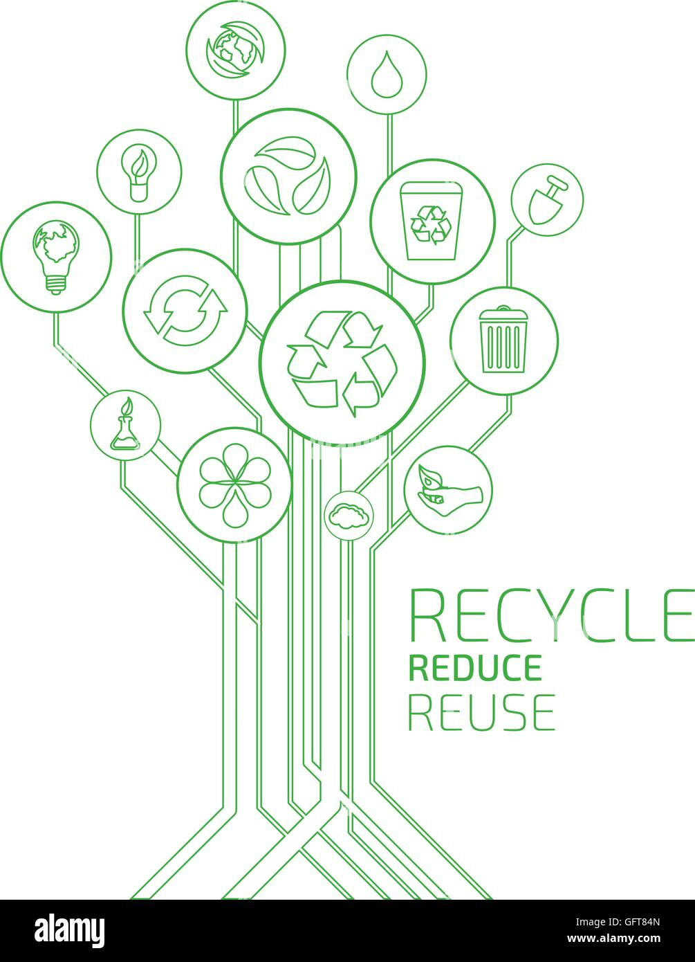 Ecology Infographic. Recycle, Reduce, Reuse Stock Vector Image & Art ...