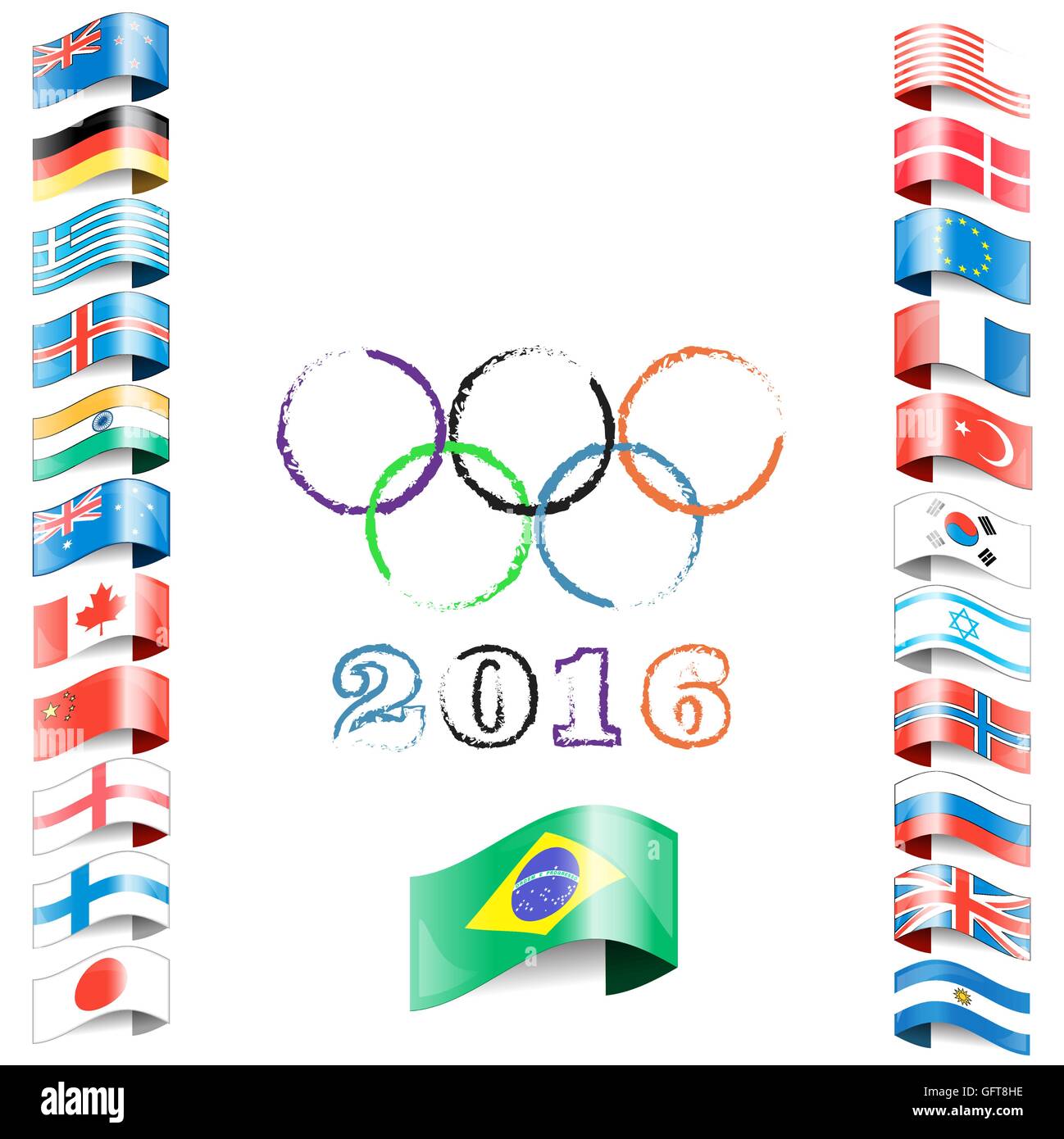 Olympiad rings Stock Vector Images - Alamy