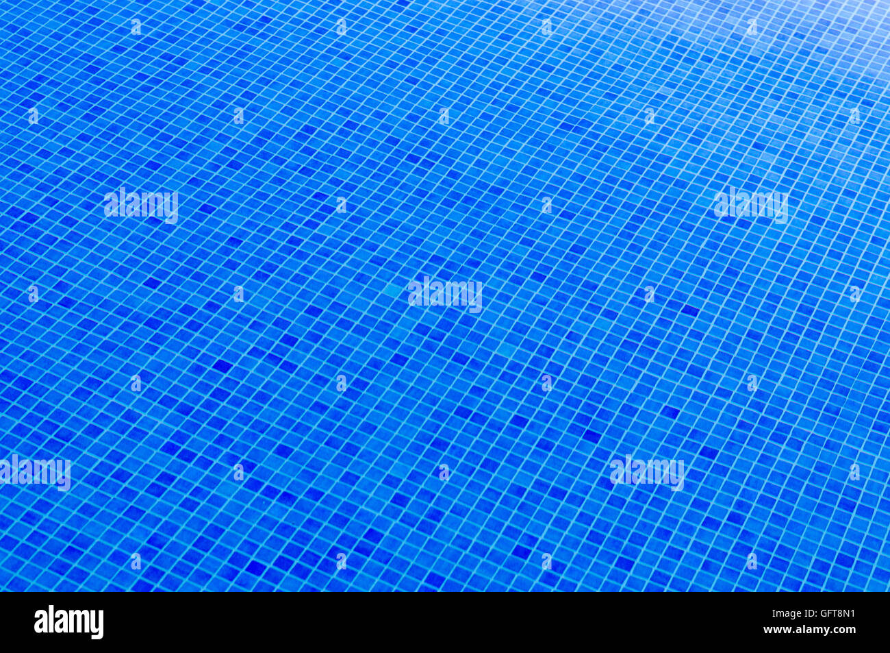 Swimming pool mosaic bottom, abstract blue background Stock Photo - Alamy