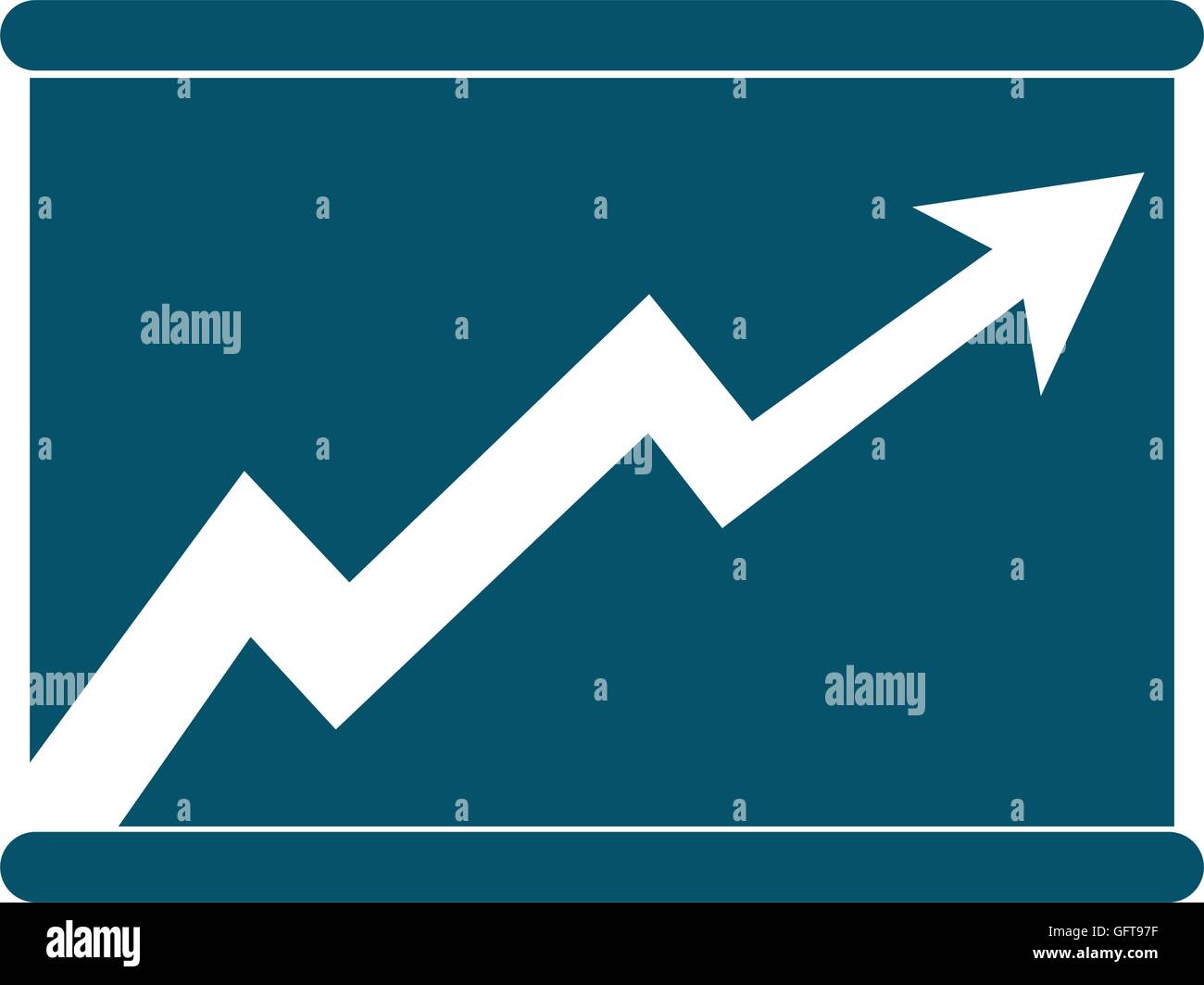 arrow graph chat icon Stock Vector Image & Art - Alamy