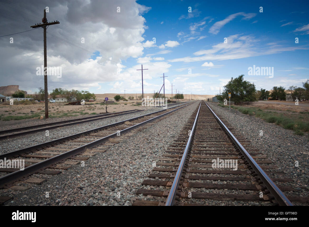 Railway in wild perspective hi-res stock photography and images - Alamy