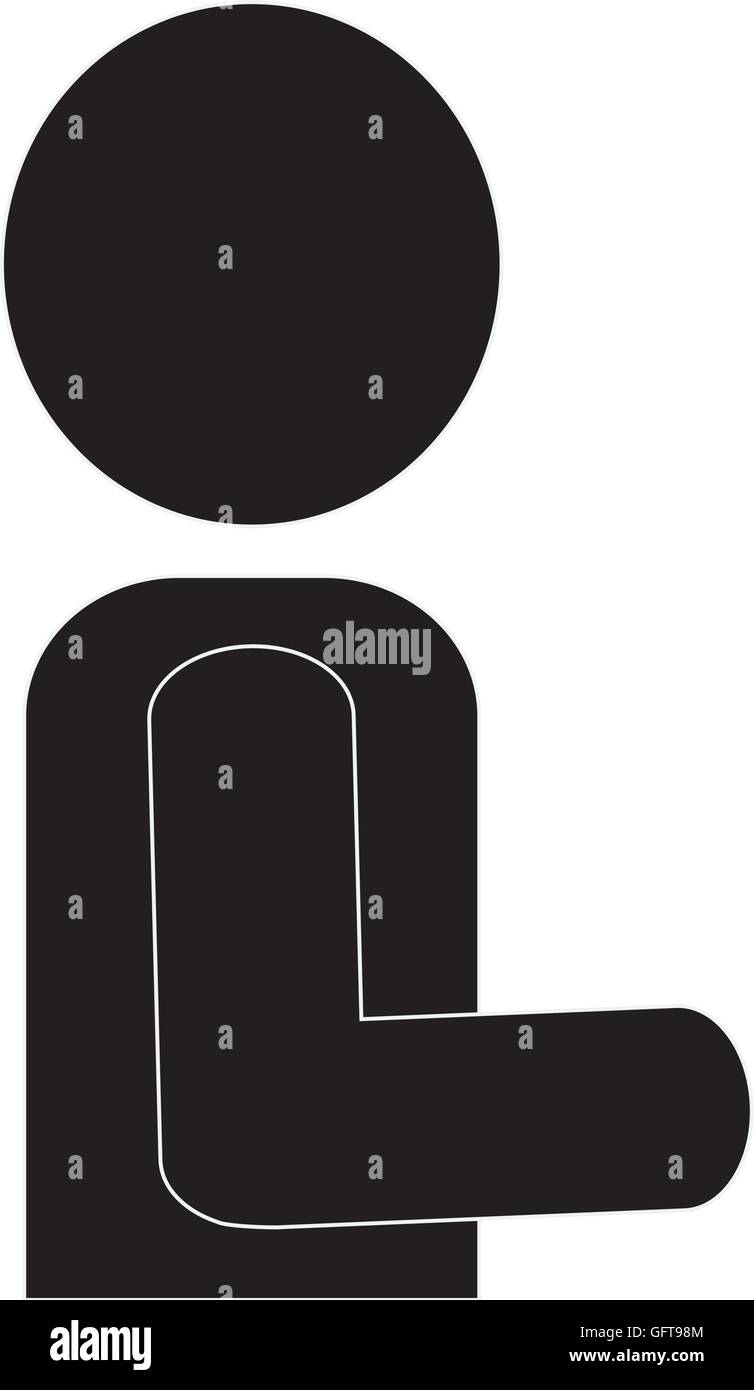 person pictogram sideview icon Stock Vector Image & Art - Alamy