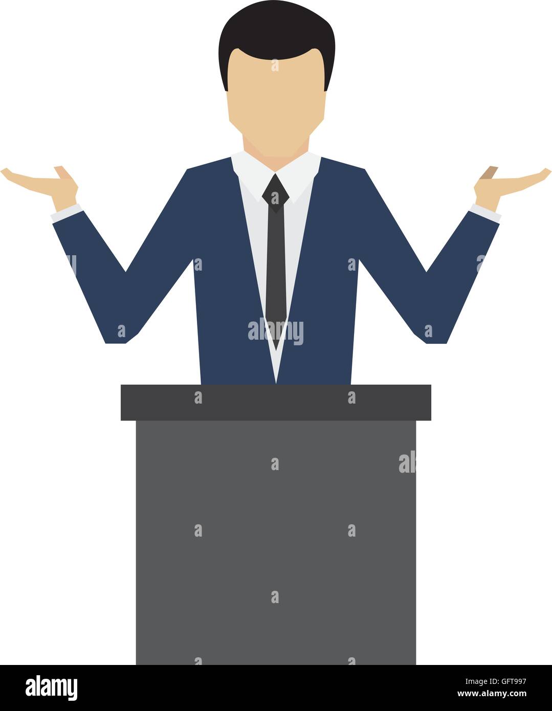 Male social worker giving Stock Vector Images - Alamy