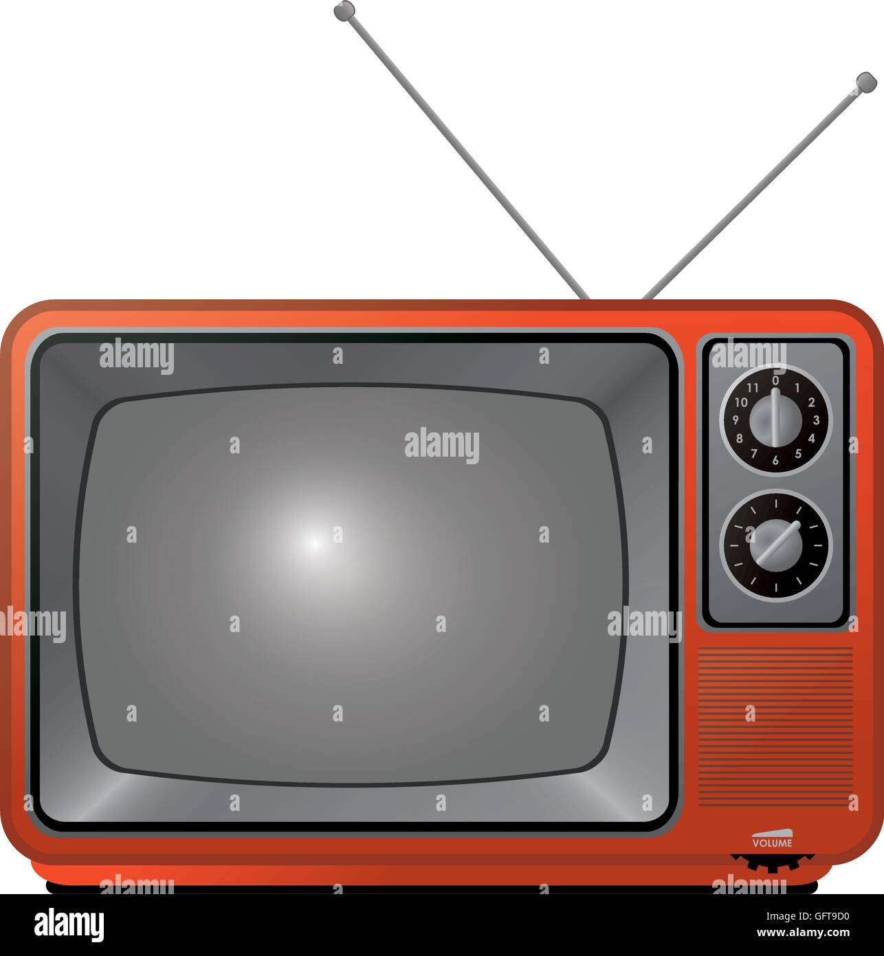 retro classic tv with antenna icon Stock Vector Image & Art - Alamy