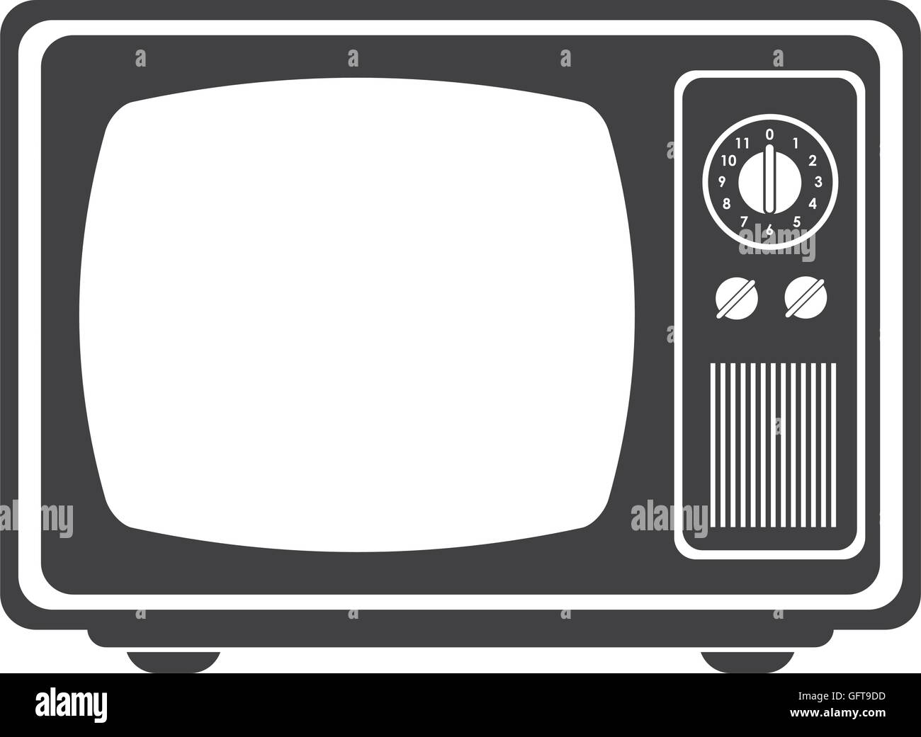 retro classic tv icon Stock Vector Image & Art - Alamy