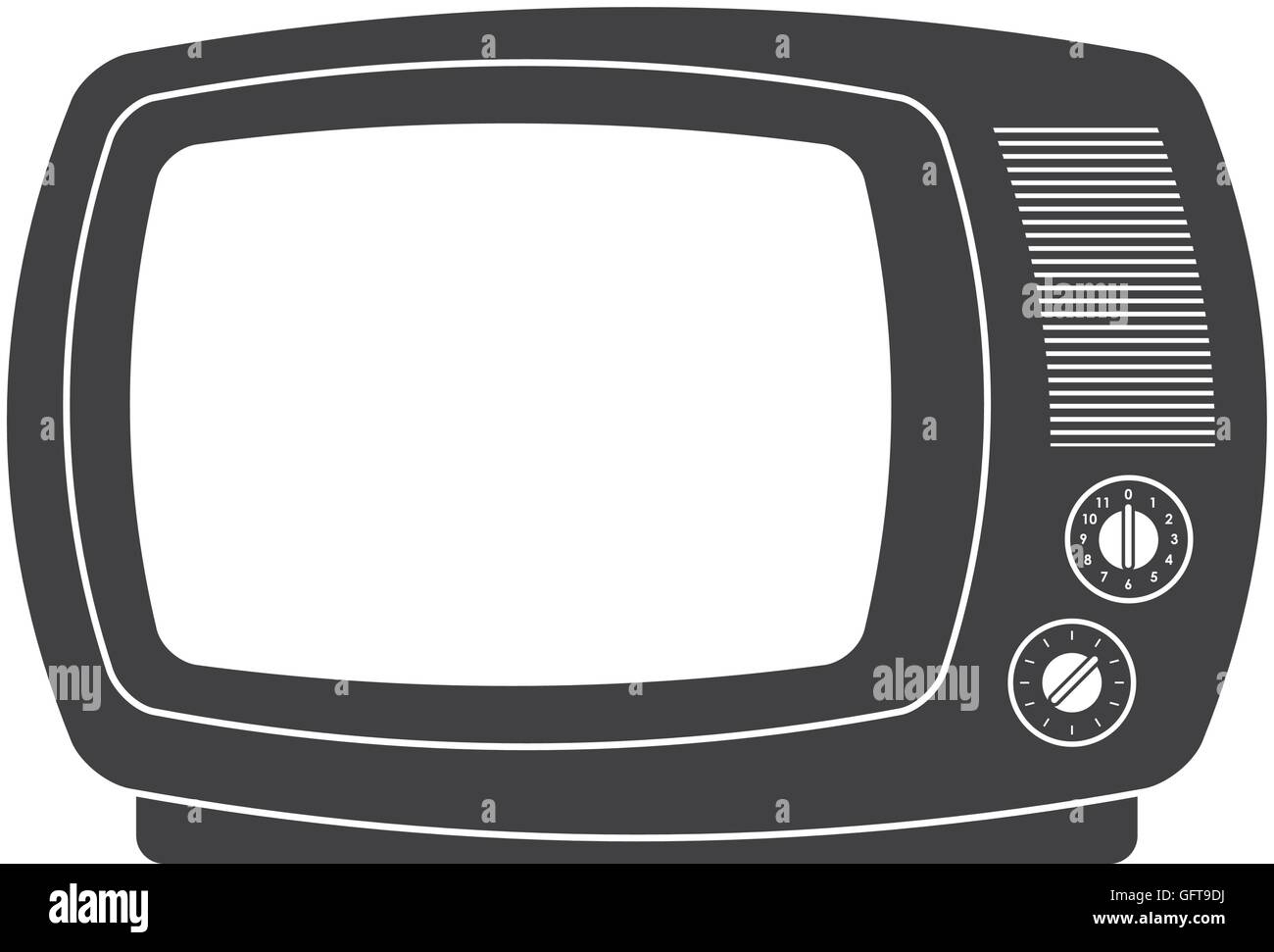 retro classic tv icon Stock Vector Image & Art - Alamy