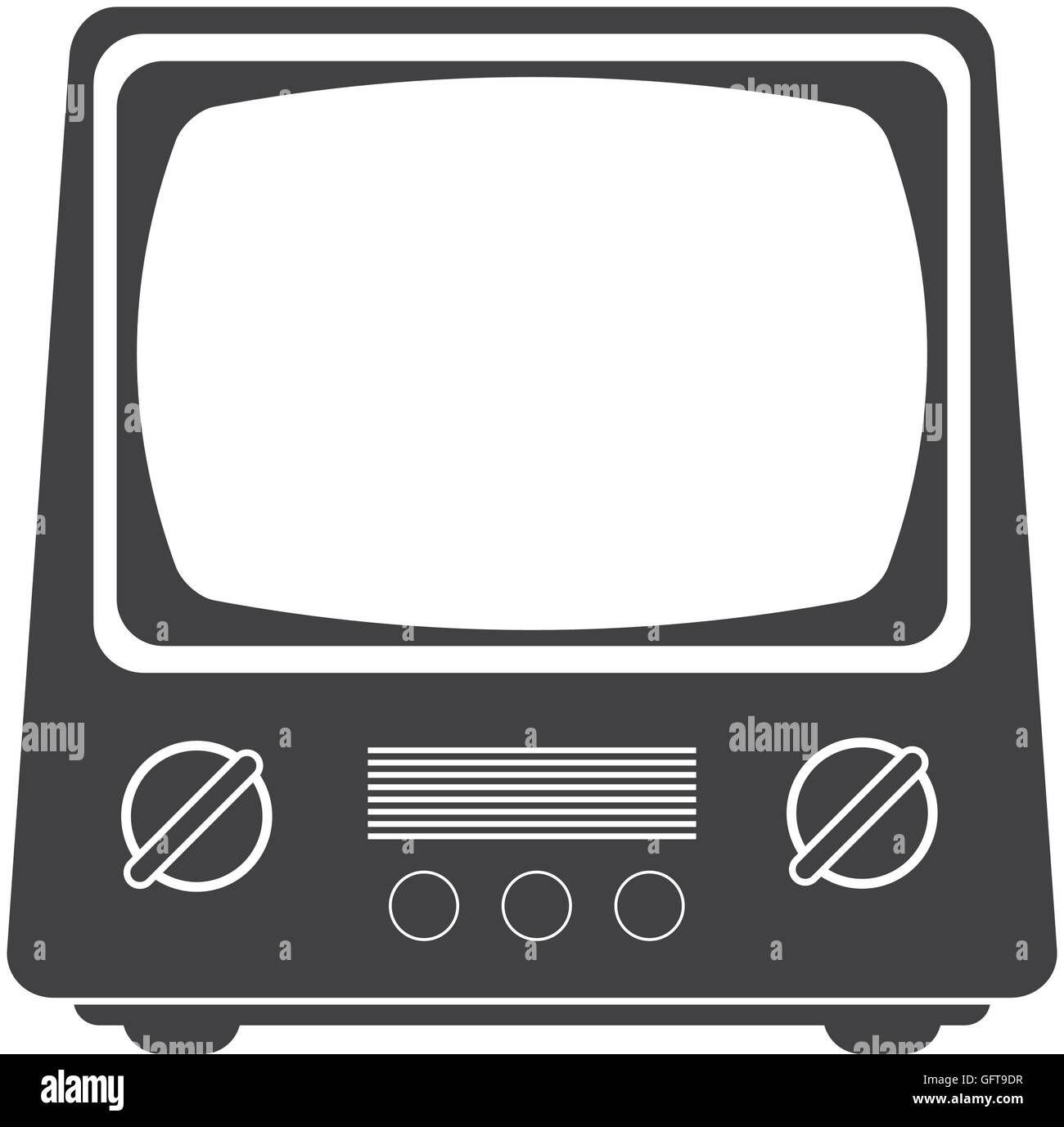 Retro Classic Tv Icon Stock Vector Image And Art Alamy