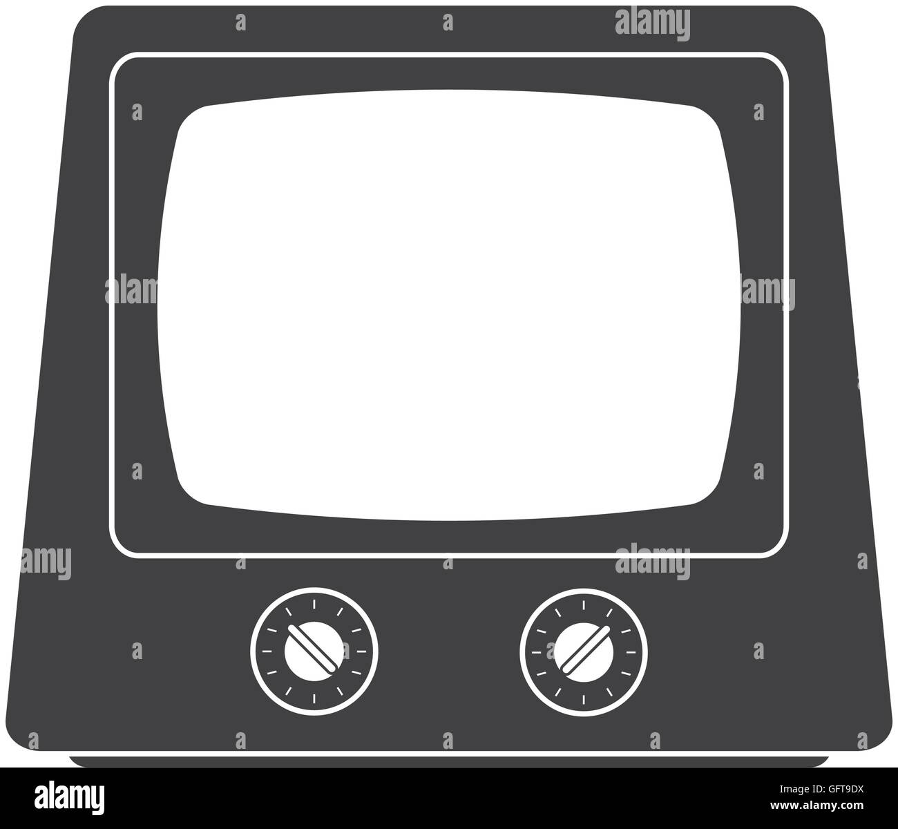 retro classic tv icon Stock Vector Image & Art - Alamy