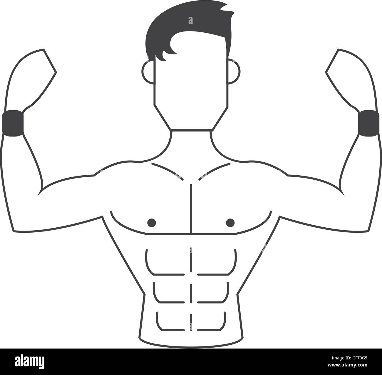 strong man icon Stock Vector Image & Art - Alamy