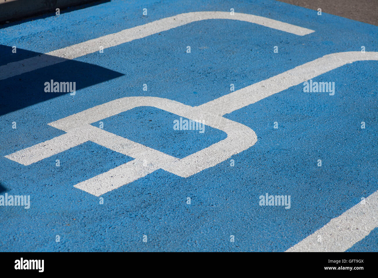 Color image of a parking spot for electric cars Stock Photo - Alamy