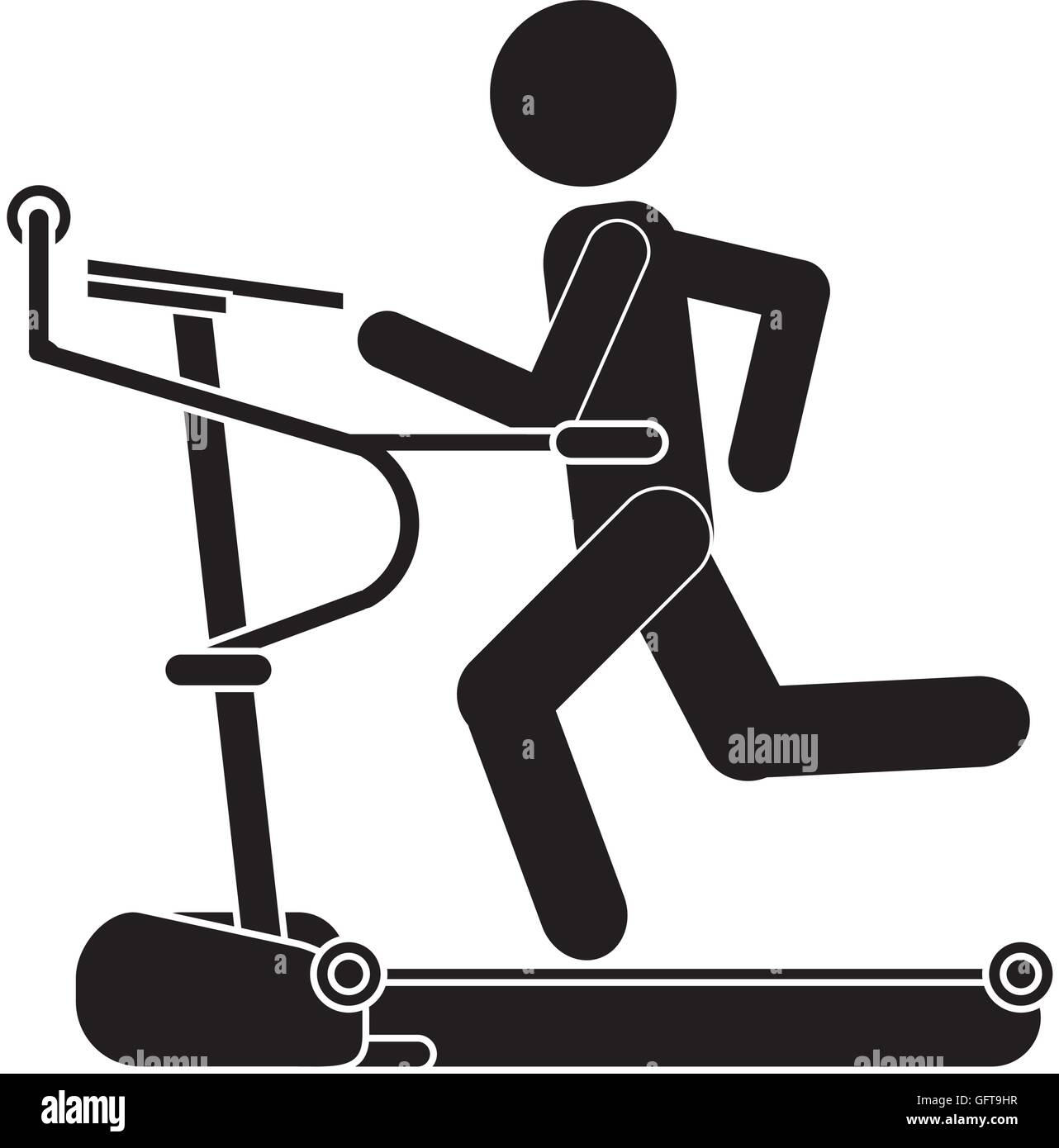 single treadmill icon Stock Vector Image & Art - Alamy