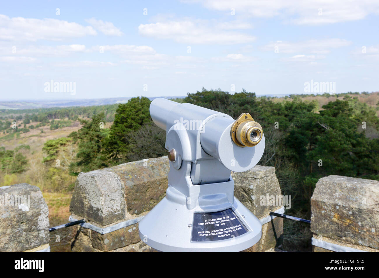 Telescope with a view Stock Photo - Alamy