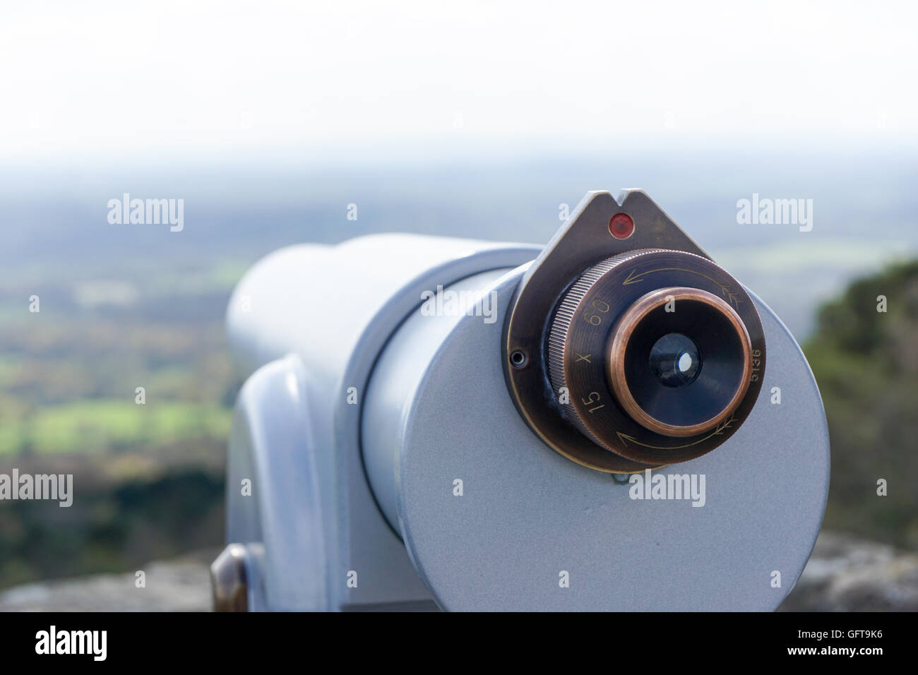 Telescope with a view Stock Photo - Alamy