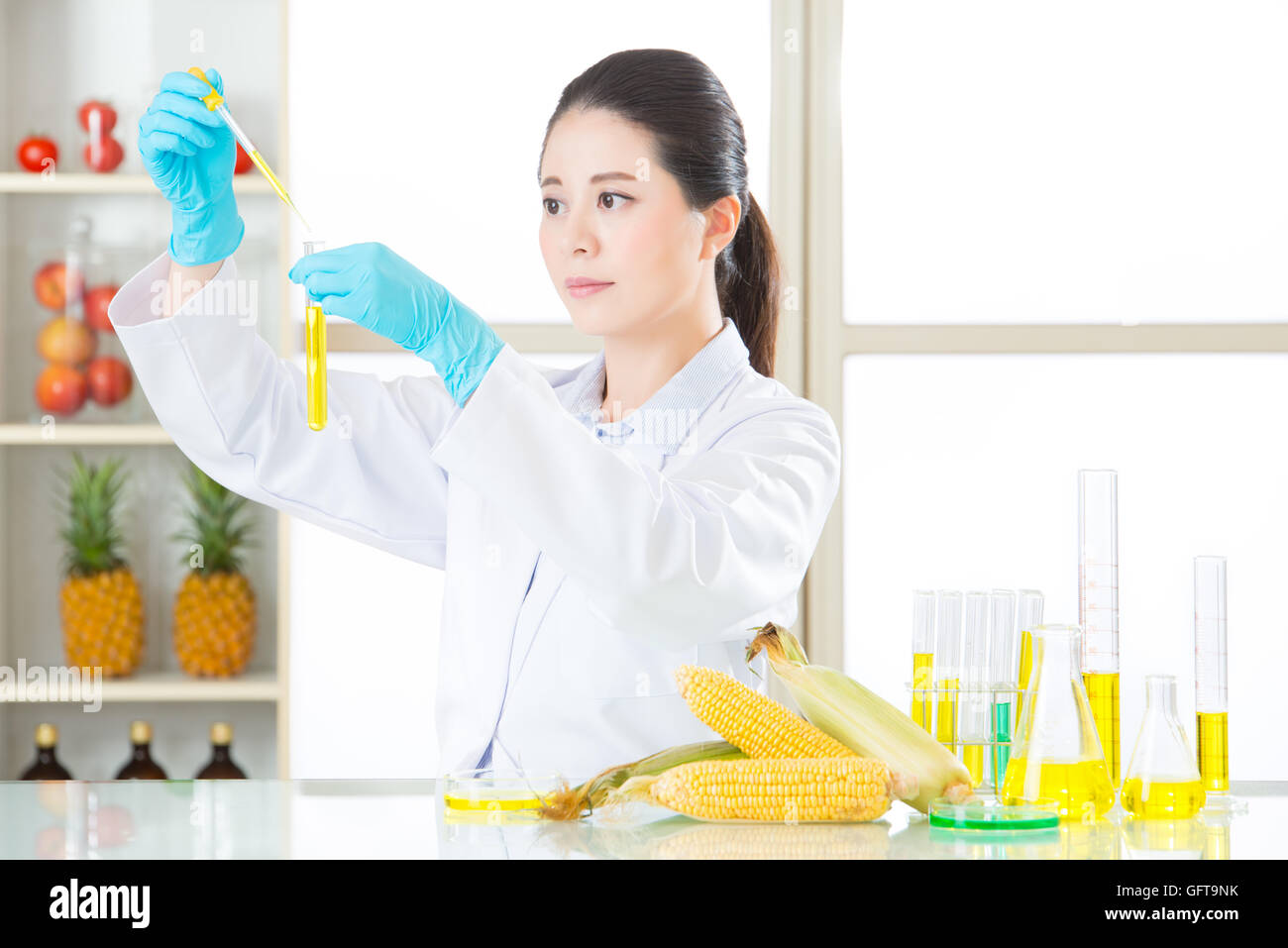 Plant biology research for genetic modification food gmo in laboratory ...