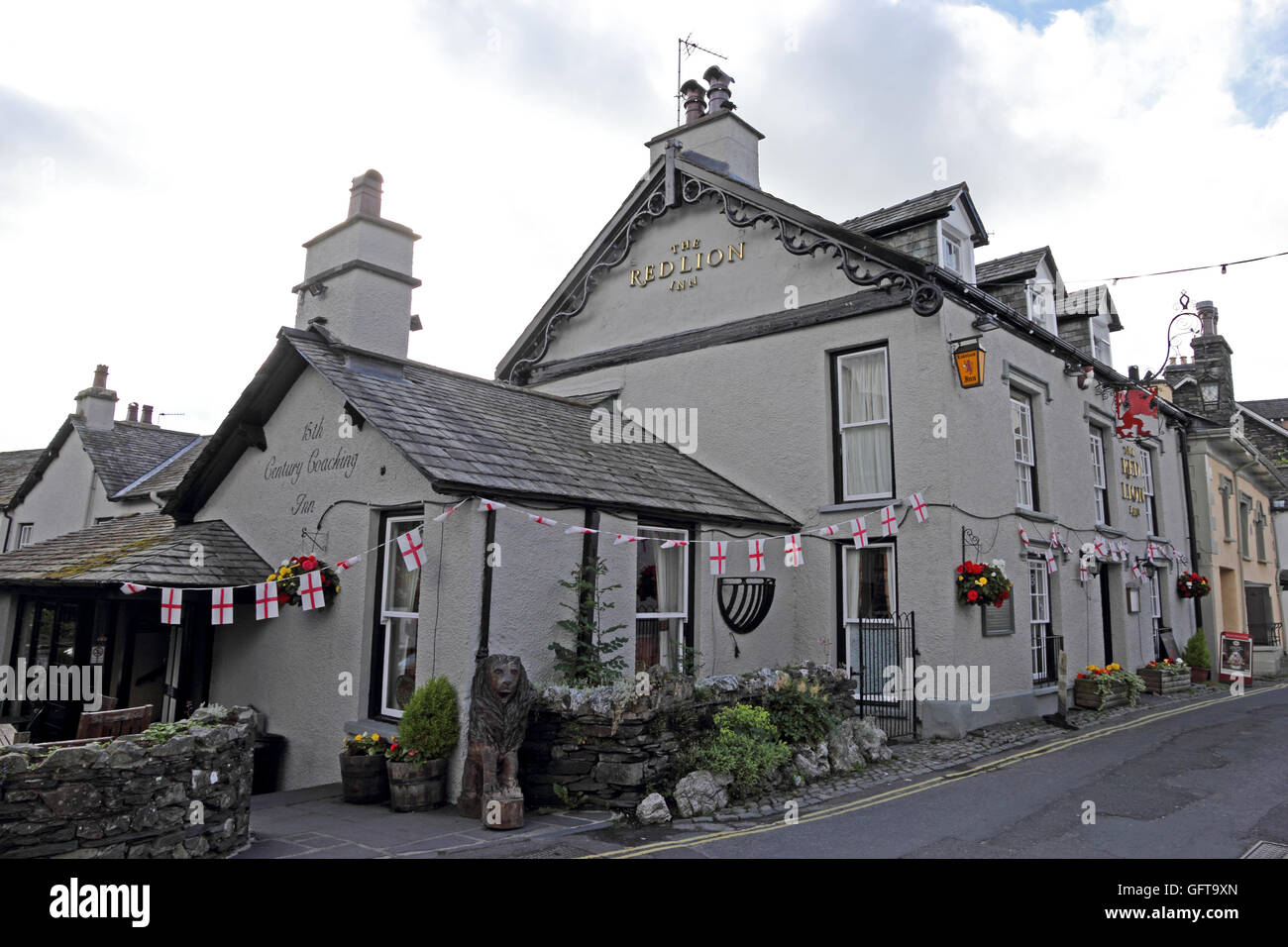 The Red Lion Inn, Hawshead, Cumbria Stock Photo - Alamy