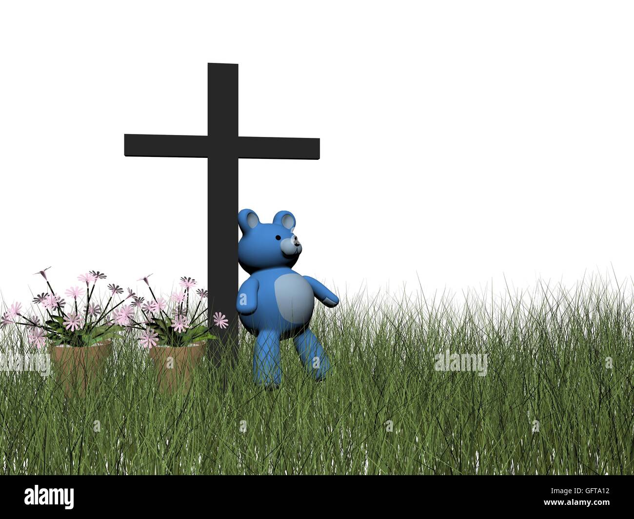death of a little boy isolated in white background Stock Photo - Alamy