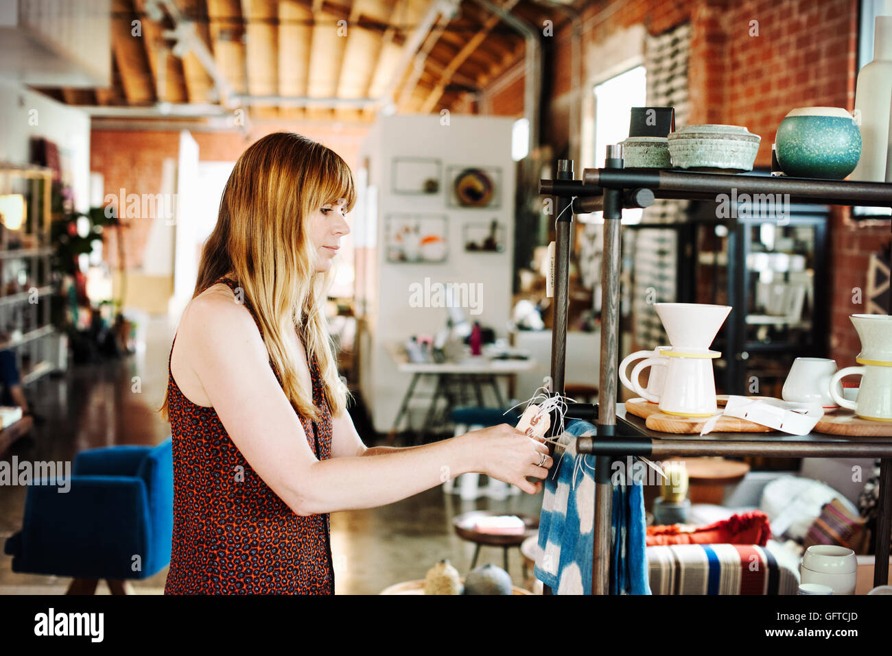 Woman merchandise hi-res stock photography and images - Alamy