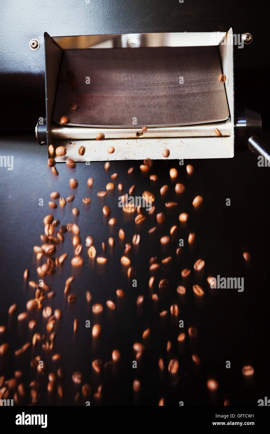 Quality coffee beans falling into coffee hi-res stock photography and ...
