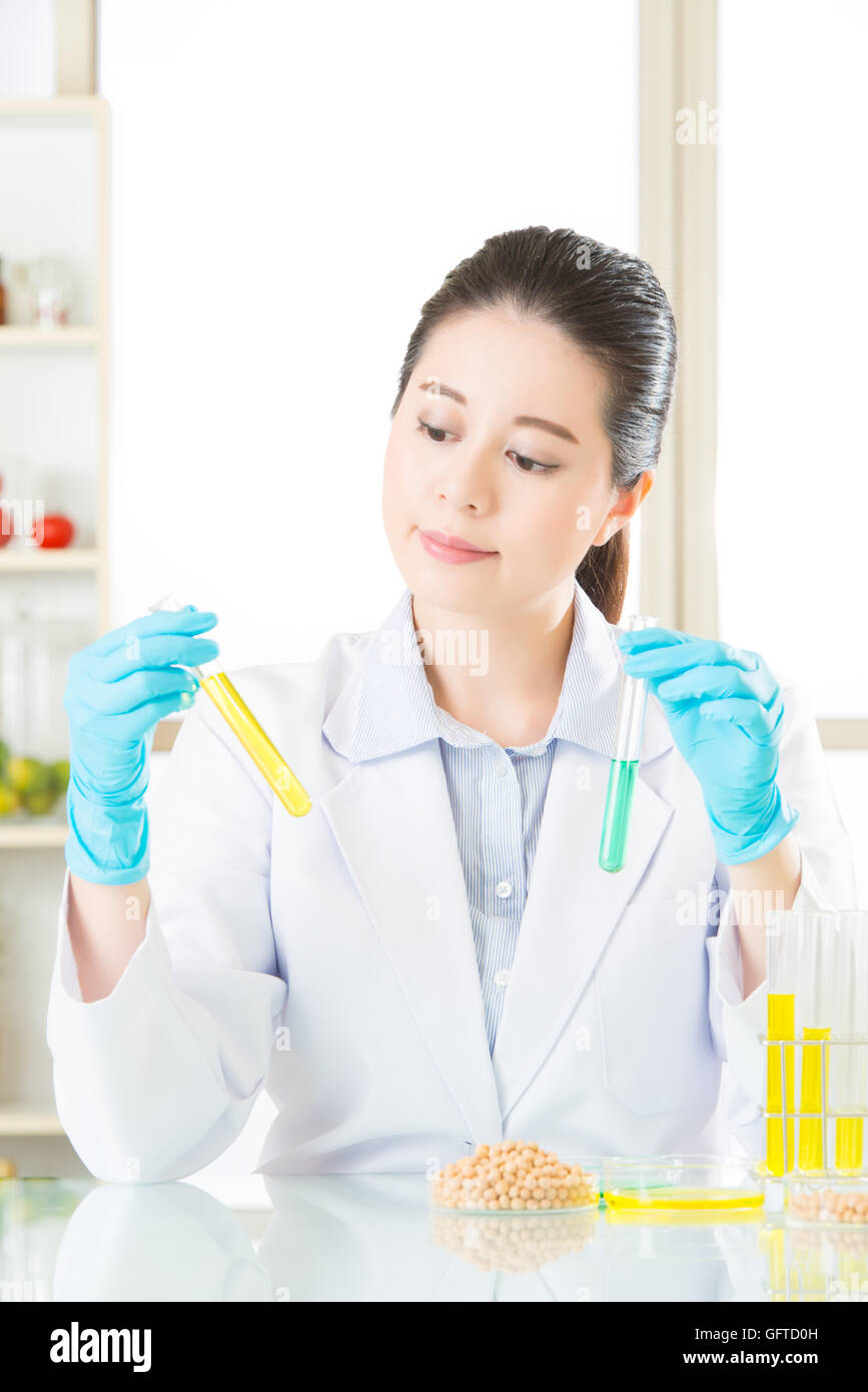 scientist research and develop healthy genetic modification food in ...