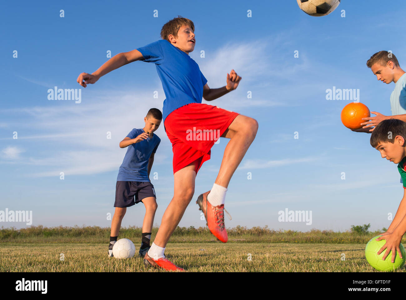 Football training equipment hi-res stock photography and images - Alamy