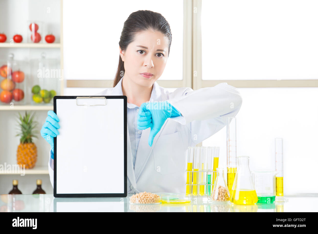 genetic modification test result are bad don't' ever try it Stock Photo ...