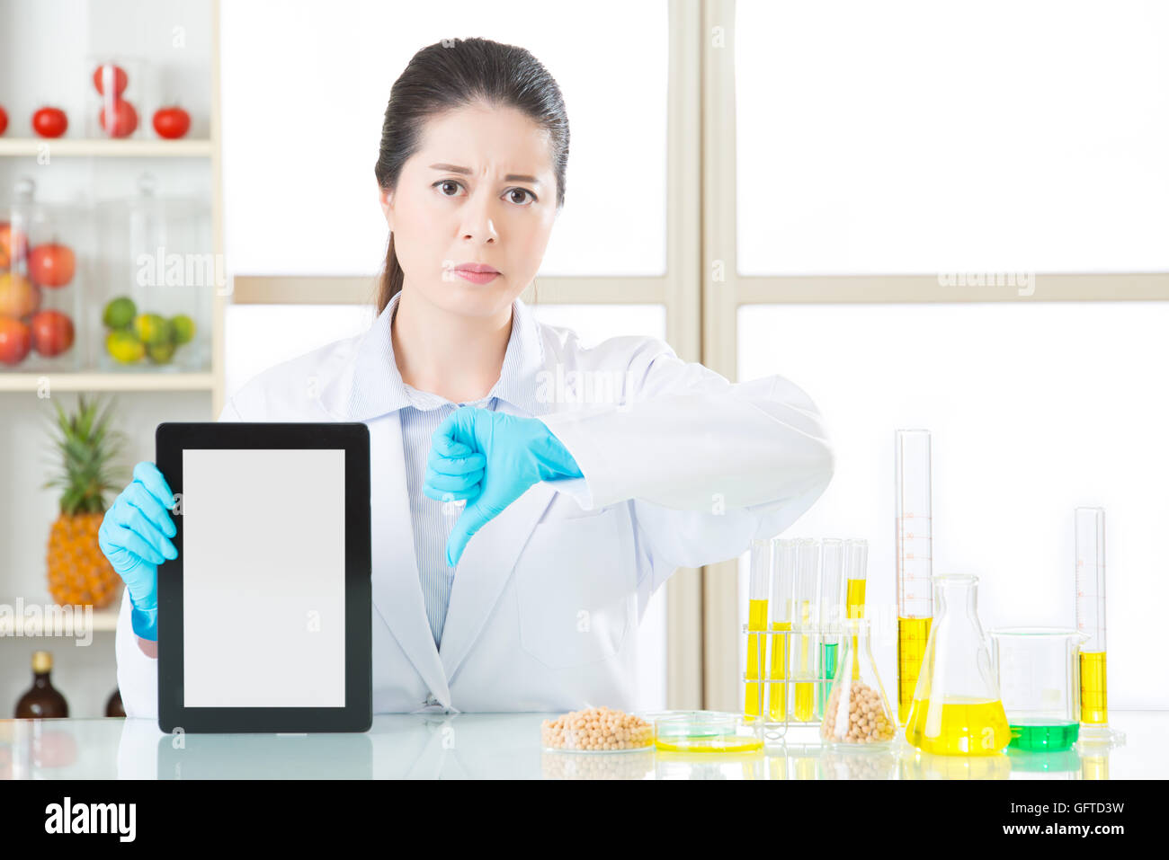 genetic modification food are bad for human health by digital tablet ...