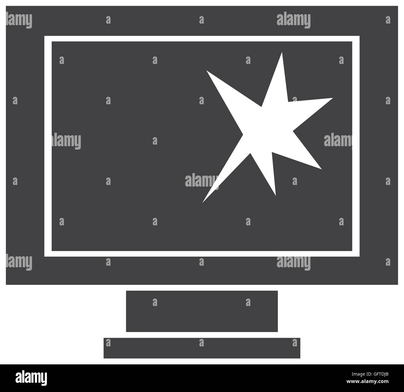 monitor computer recycle broken icon Stock Vector Image & Art - Alamy