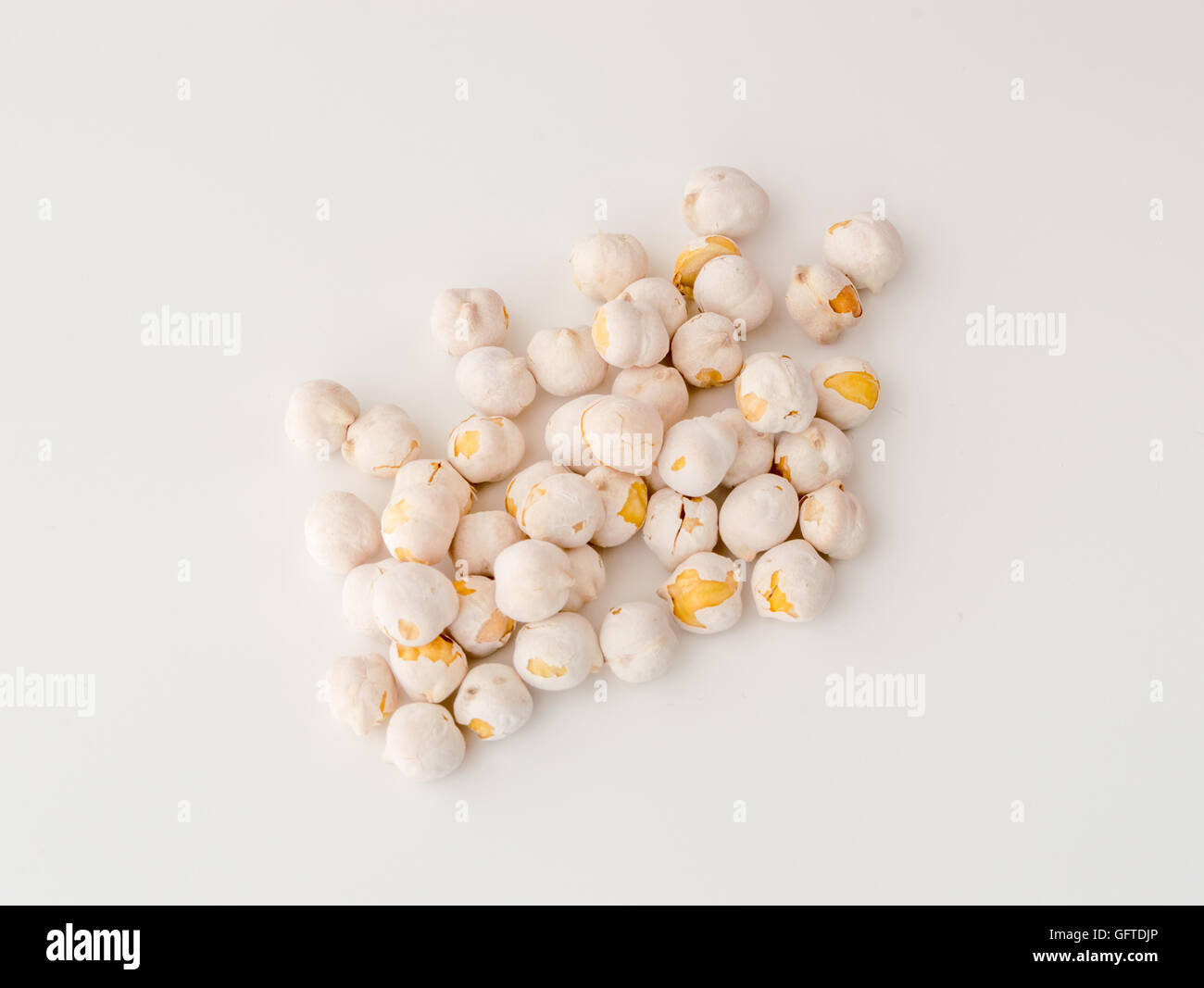 White chickpeas isolated on white background Stock Photo - Alamy