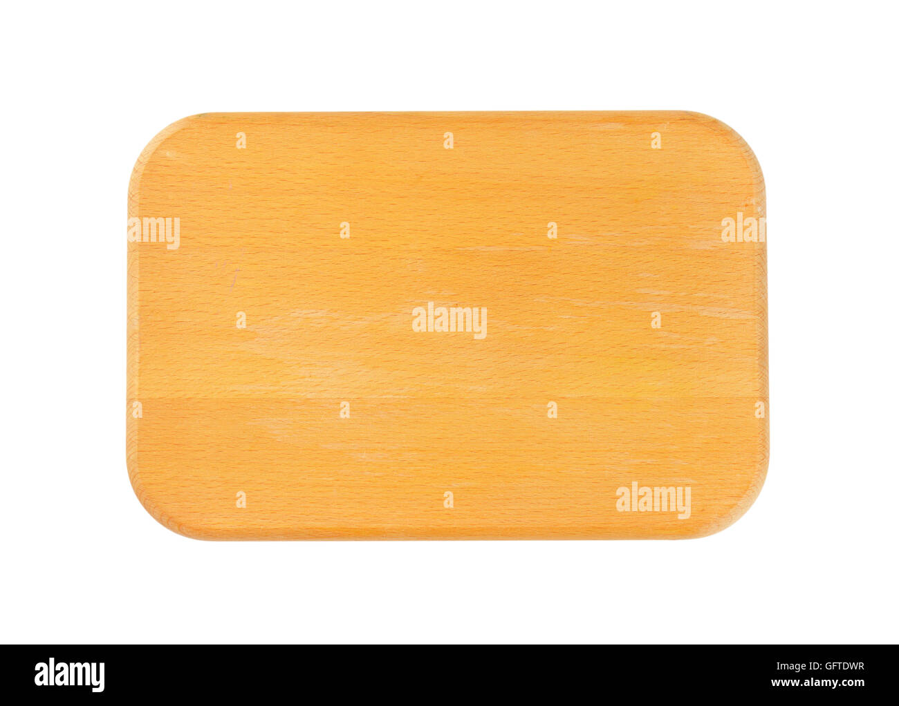 Rectangle wooden cutting board with rounded edges Stock Photo - Alamy